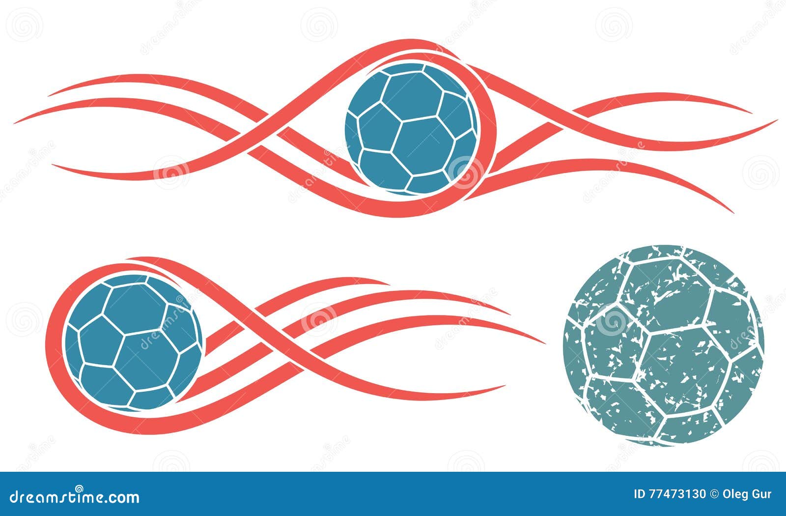 Abstract Handball stock vector. Illustration of sport - 77473130
