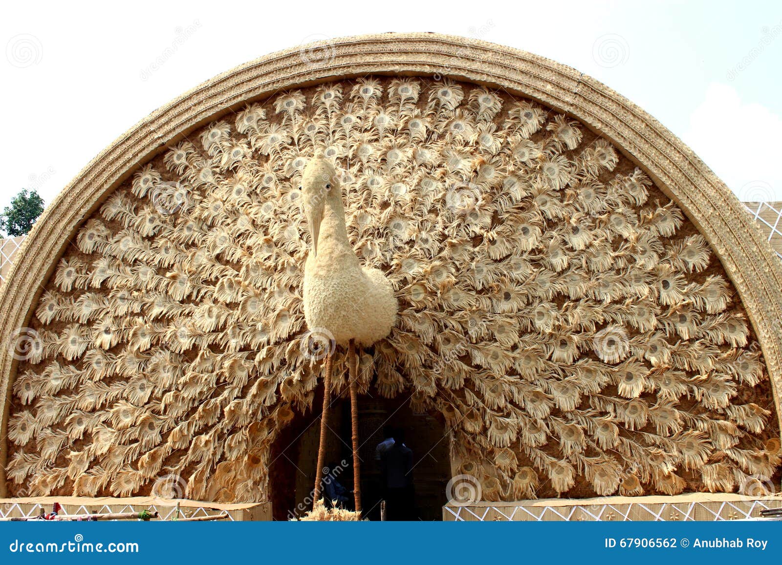 Abstract Handcraft Made by Jute. Artificial Peacock. Stock Photo ...
