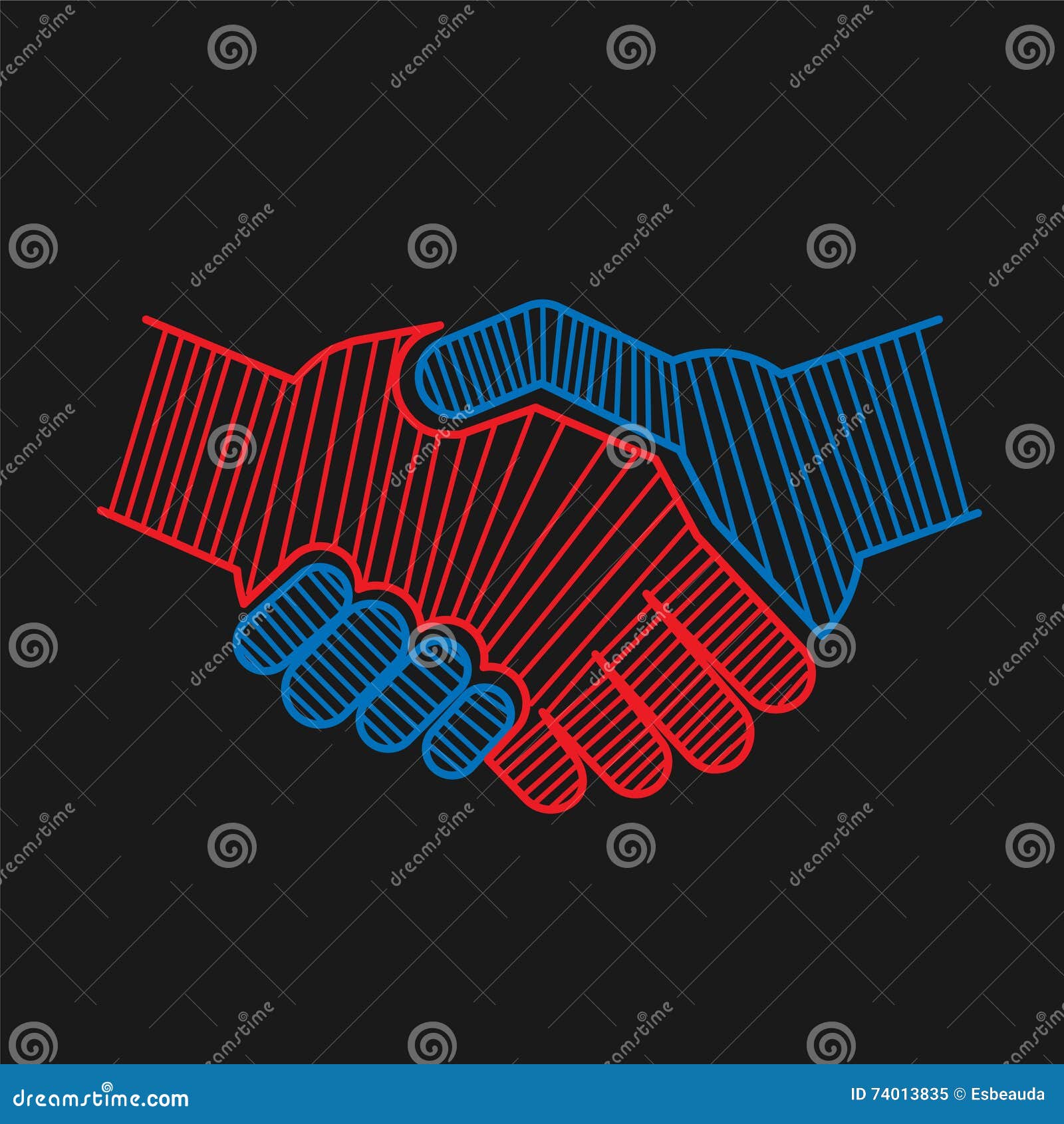Abstract Handshake for Concept of Partnership Stock Vector ... Abstract Handshake for Concept of Partnership Stock Vector ...