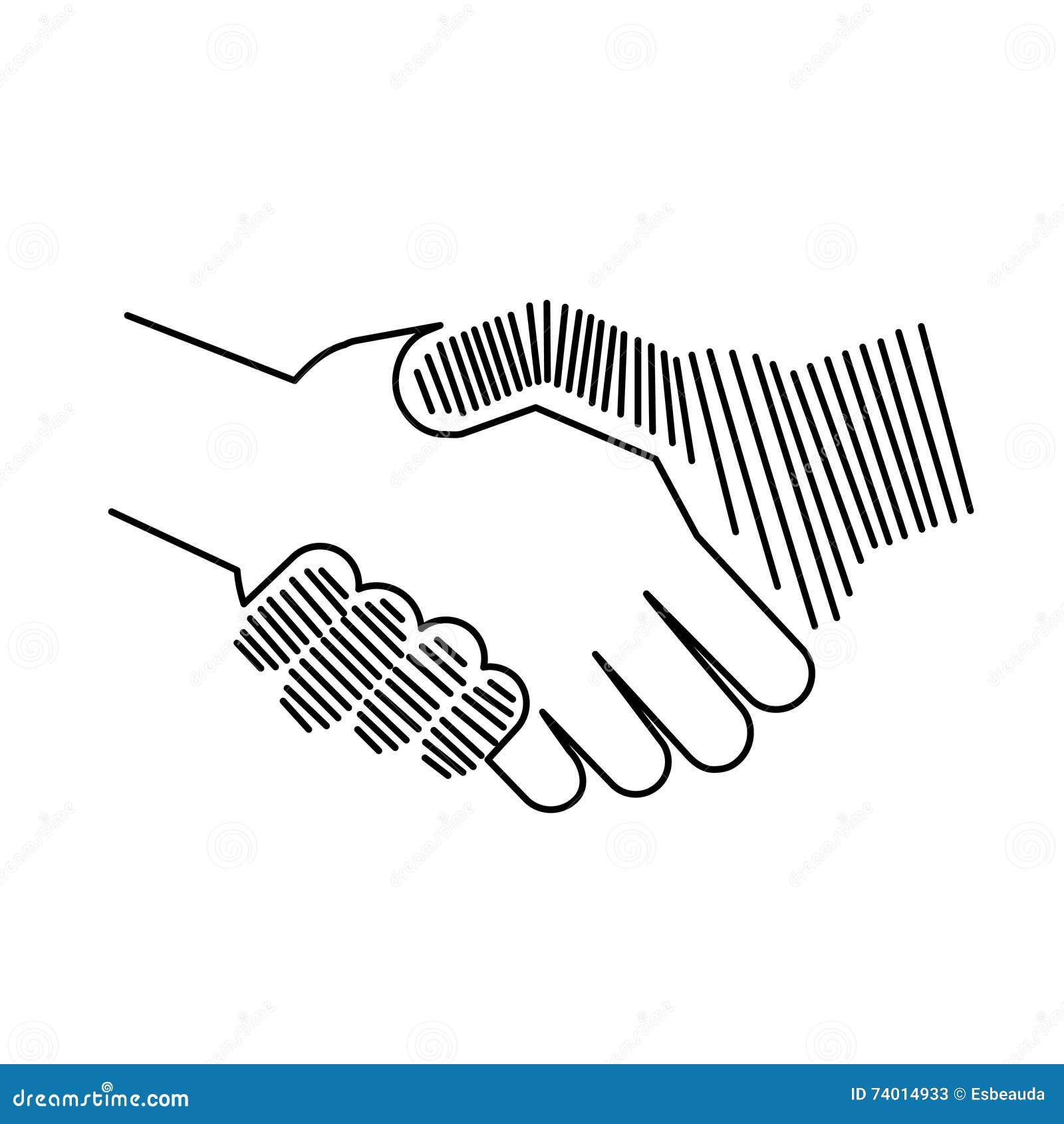 Abstract Handshake for Concept of Partnership Stock Vector ...