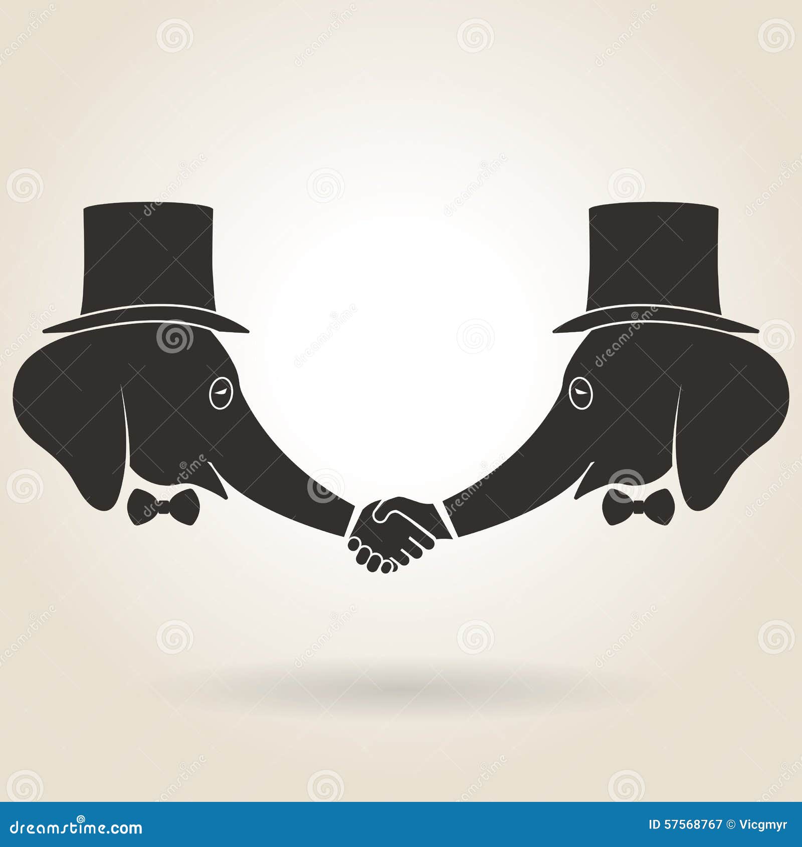 Abstract Handshake Icon. Handshake Sign Cartoon Vector | CartoonDealer ...