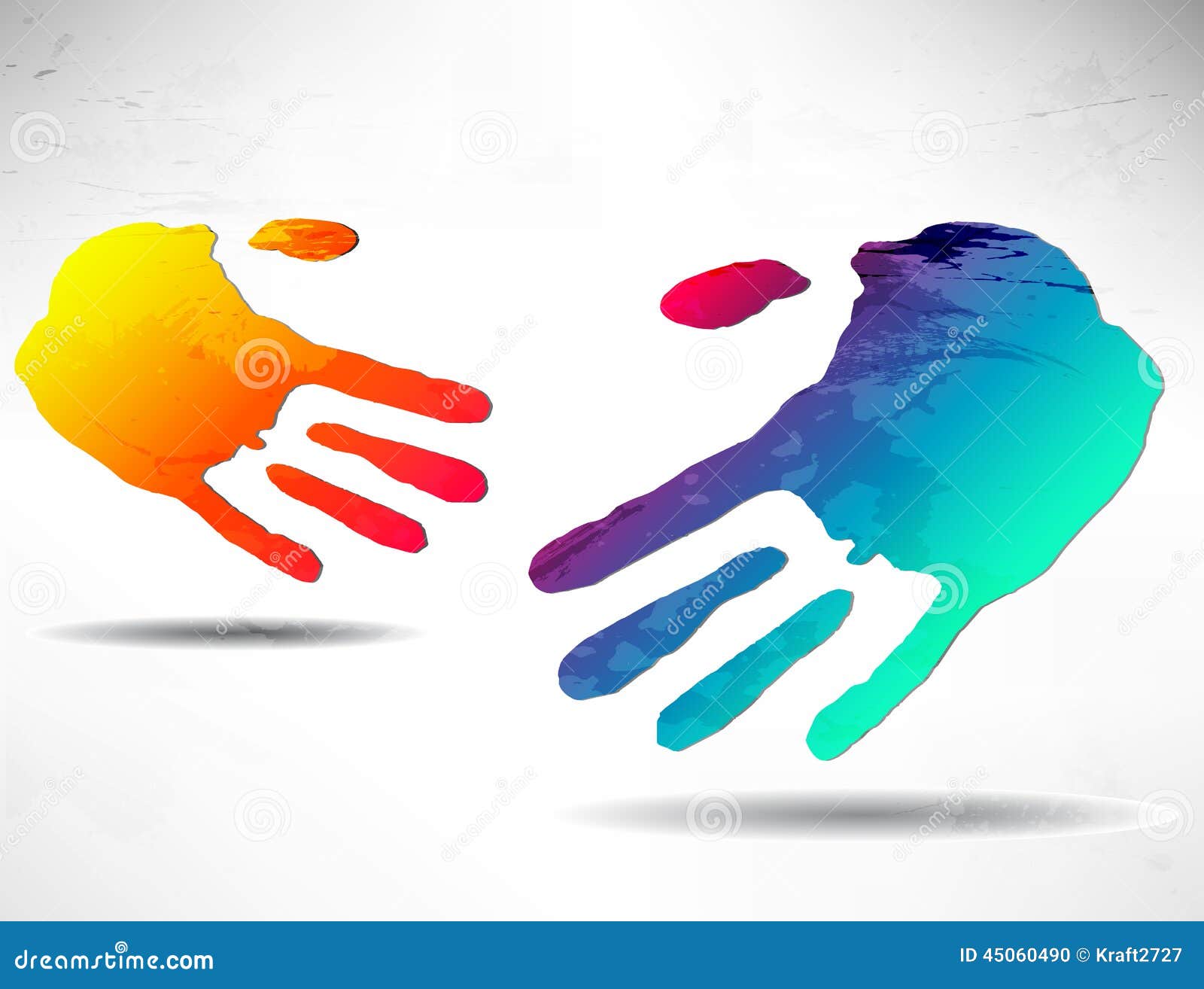 Abstract handshake stock illustration. Illustration of concepts - 45060490