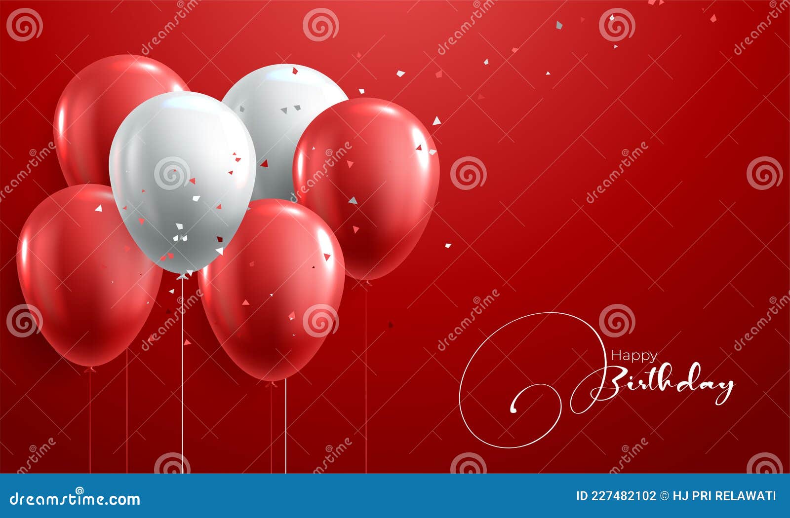 Abstract Happy Birthday Background Card Template Stock Vector ...