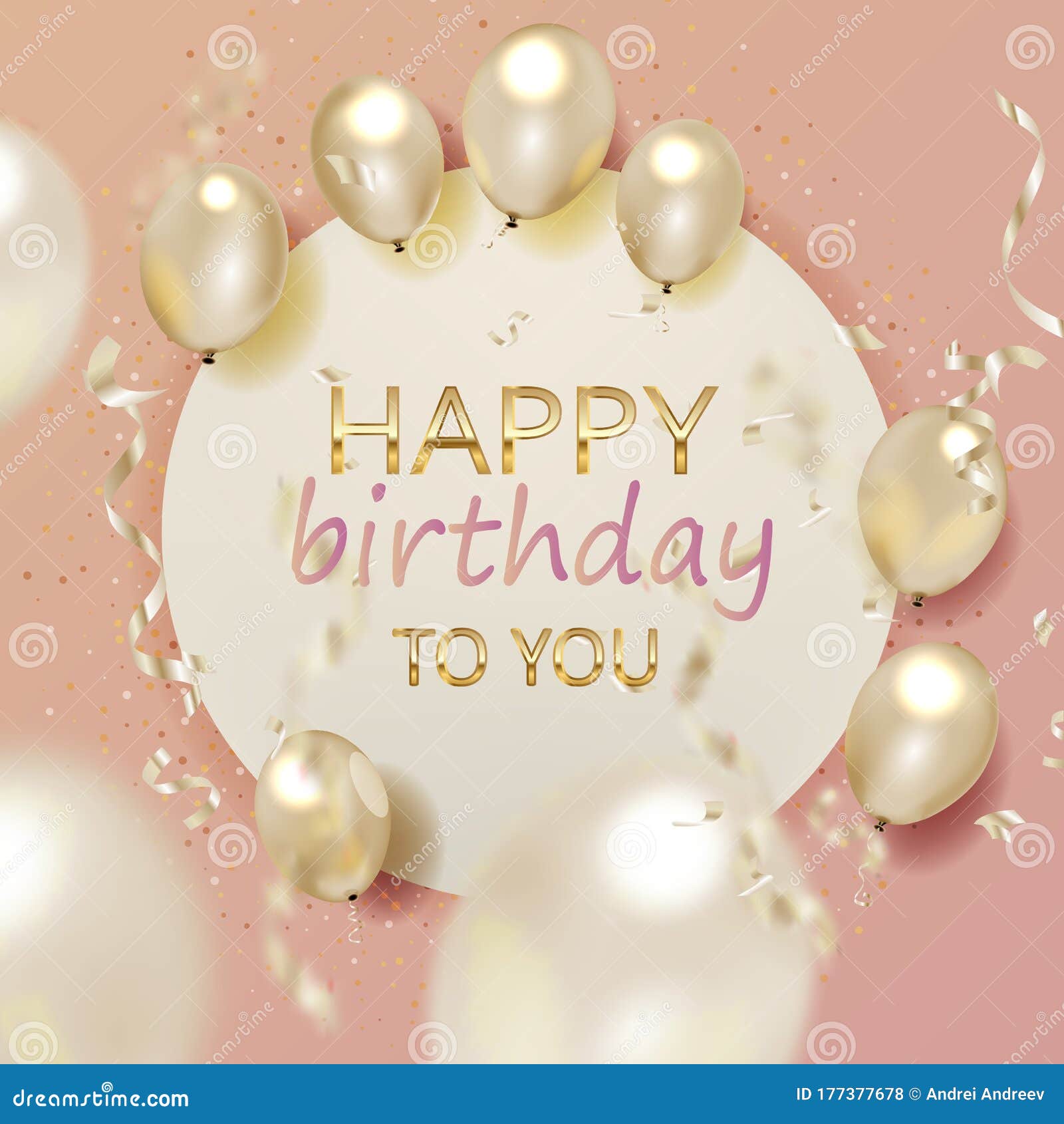 Abstract Happy Birthday Background Card Template Vector Stock Vector ...