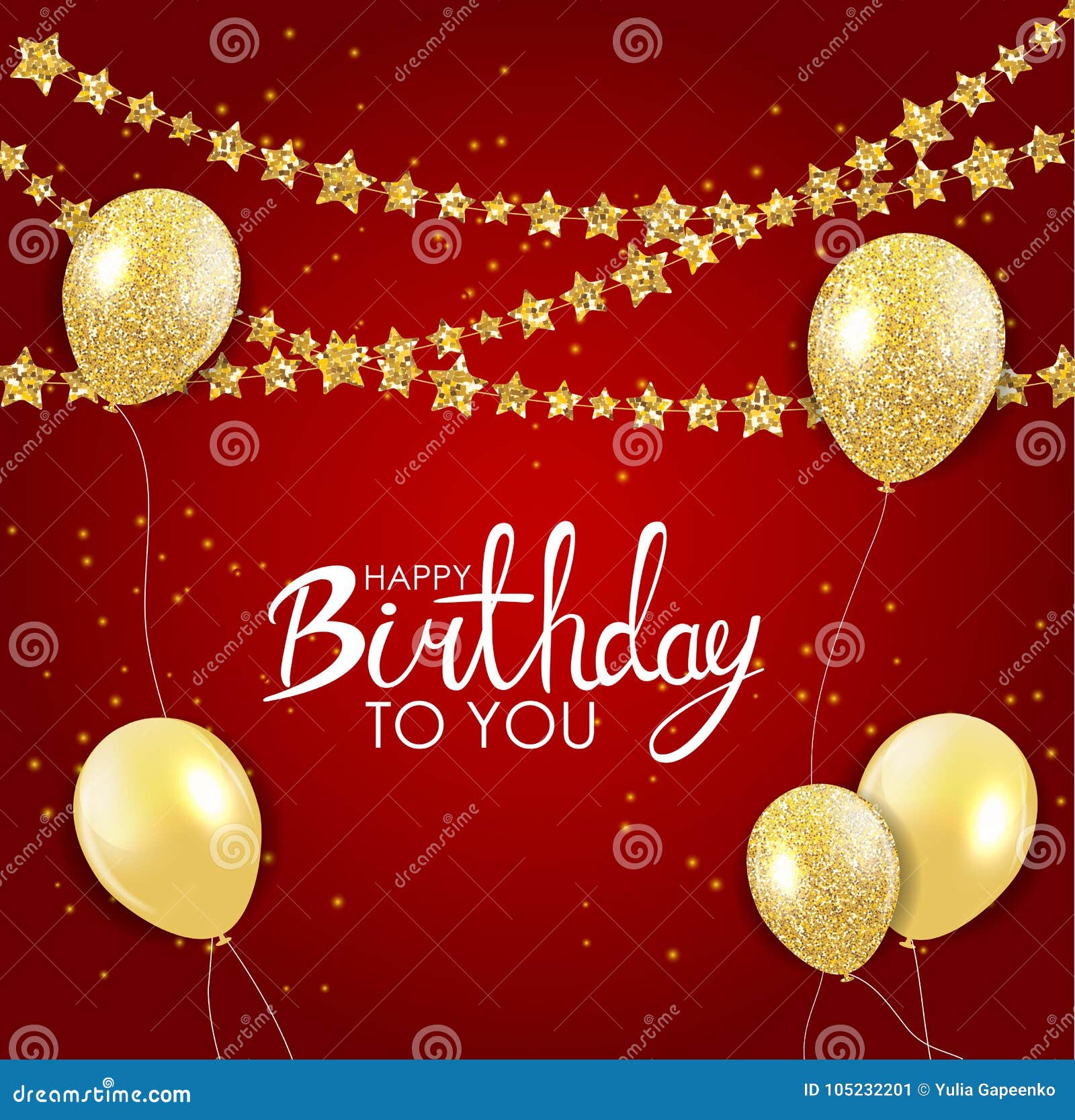 Abstract Happy Birthday Background Card Template Vector Illustration ...