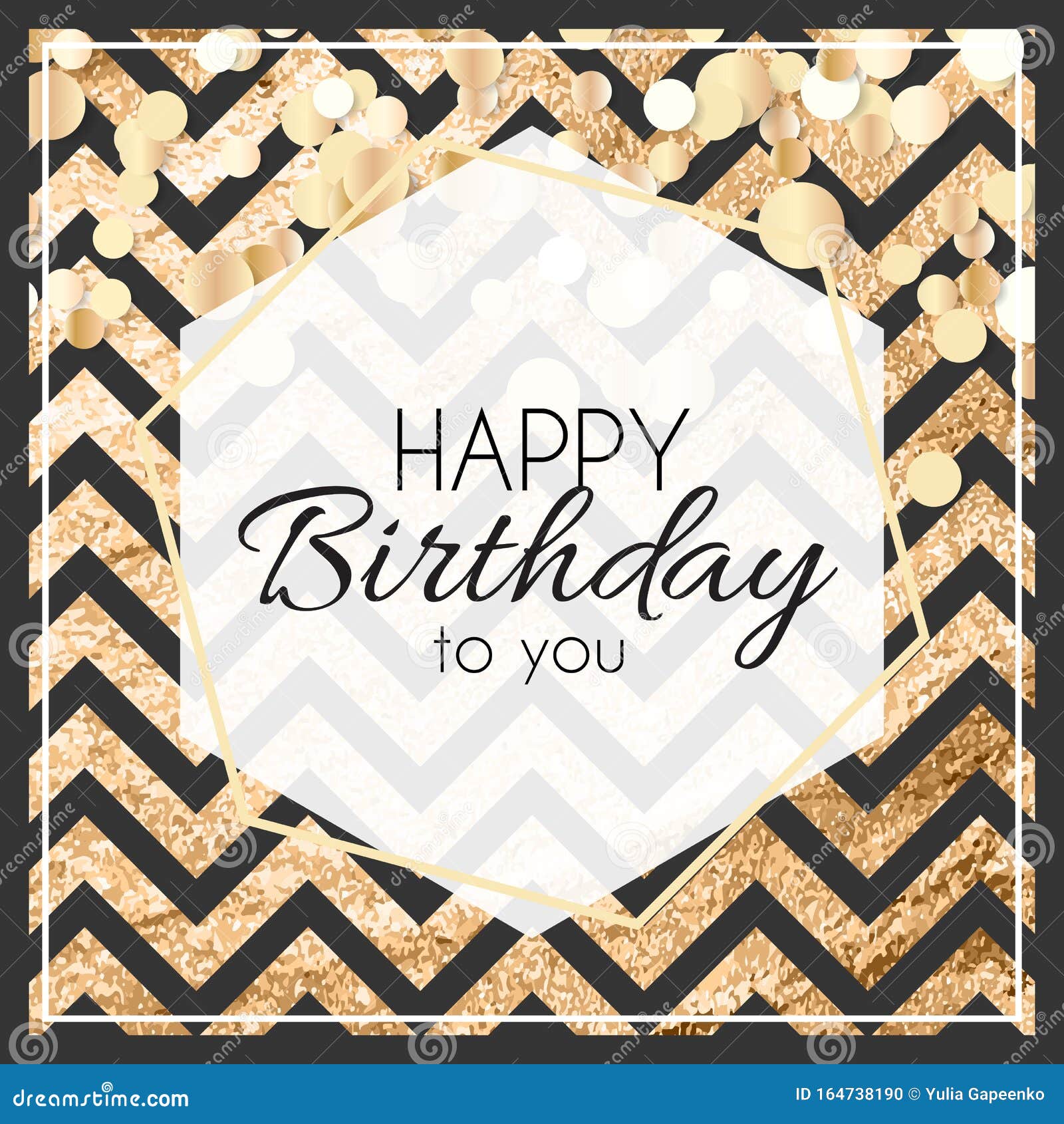 Abstract Happy Birthday Background with Glitter Splash in Modern Style ...
