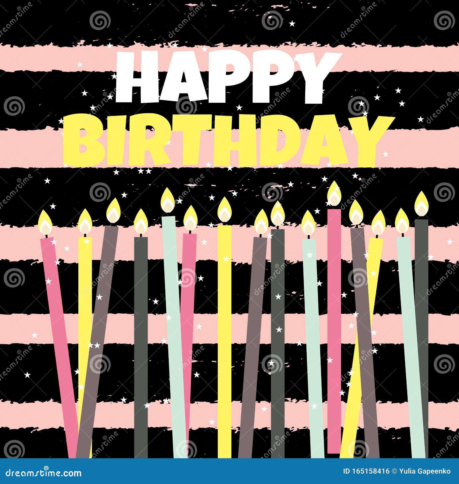 Abstract Happy Birthday Background with Glitter Splash in Modern Style ...