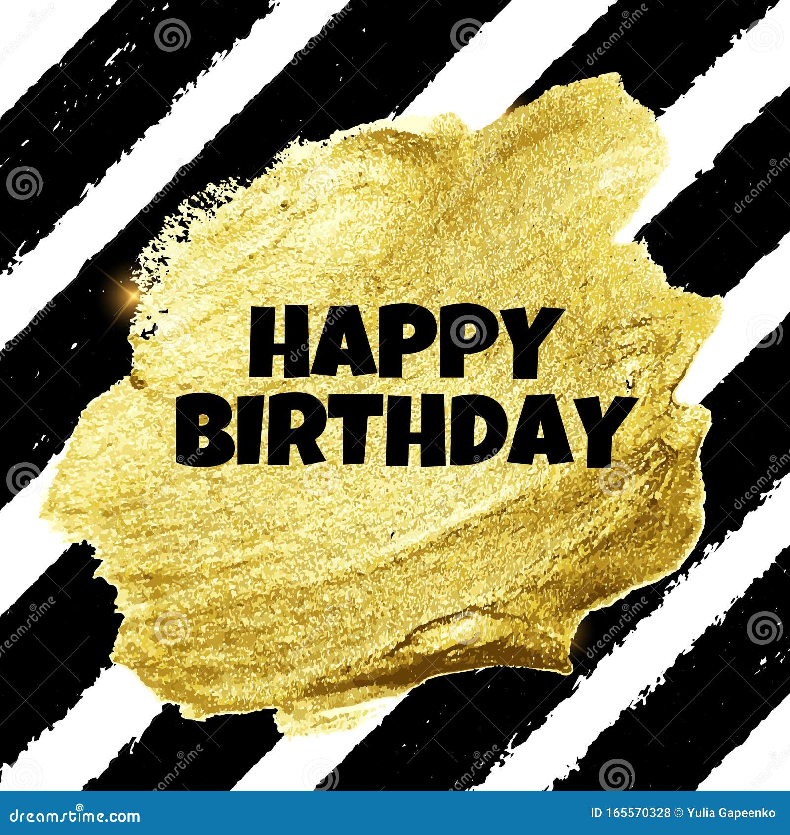 Abstract Happy Birthday Background with Glitter Splash in Modern Style ...