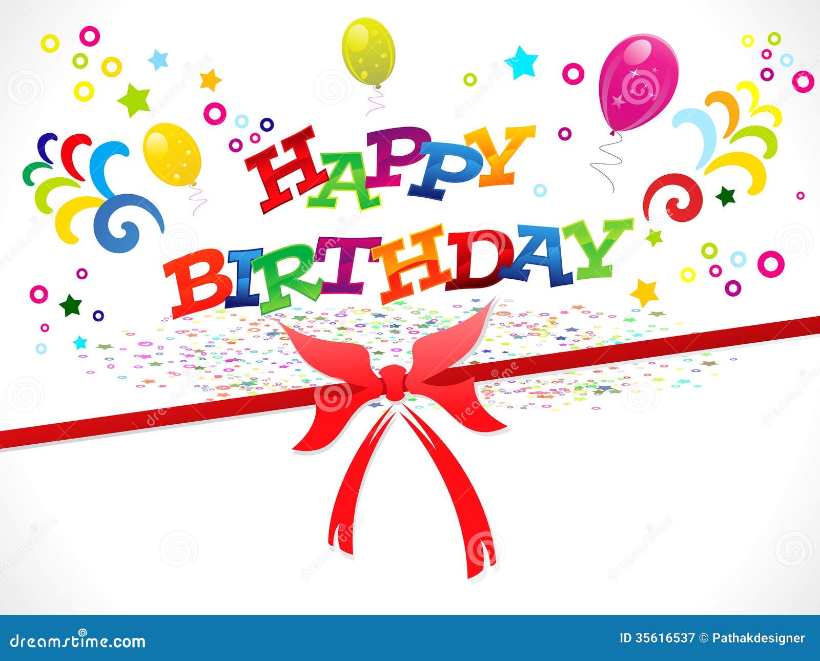 Abstract Happy Birthday Background Cartoon Vector | CartoonDealer.com ...