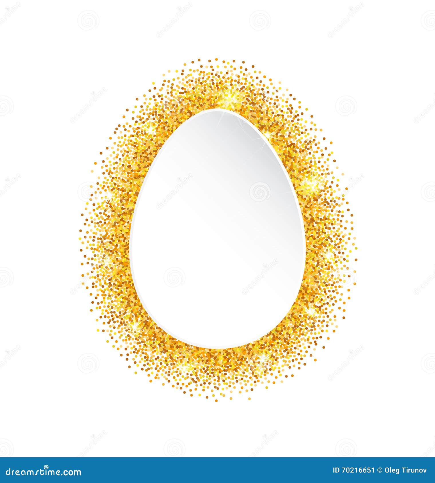 Abstract Happy Easter Golden Glitter Egg Stock Vector - Illustration of ...
