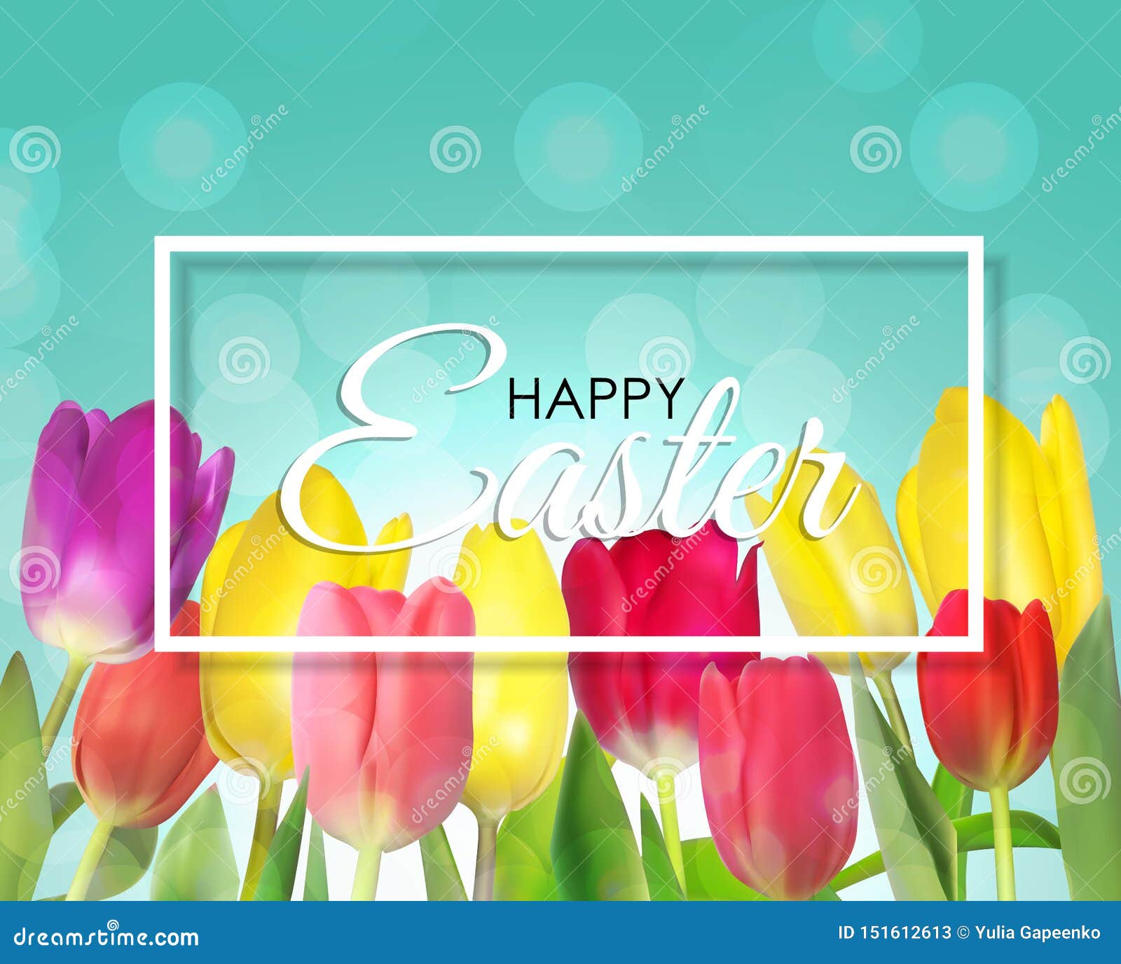 Abstract Happy Easter Template Holiday Background Vector Illustration ...