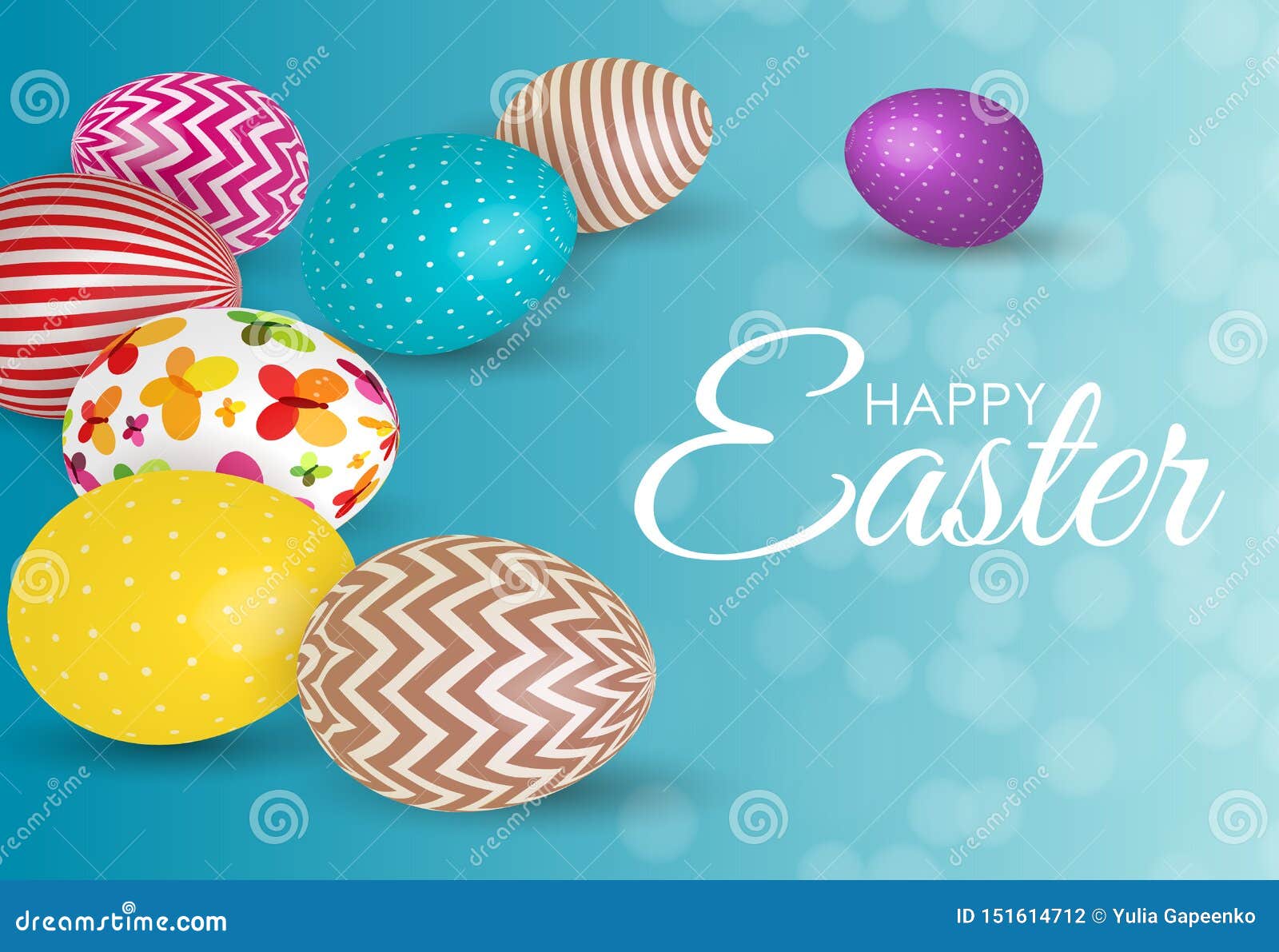 Abstract Happy Easter Template Holiday Background Vector Illustration ...