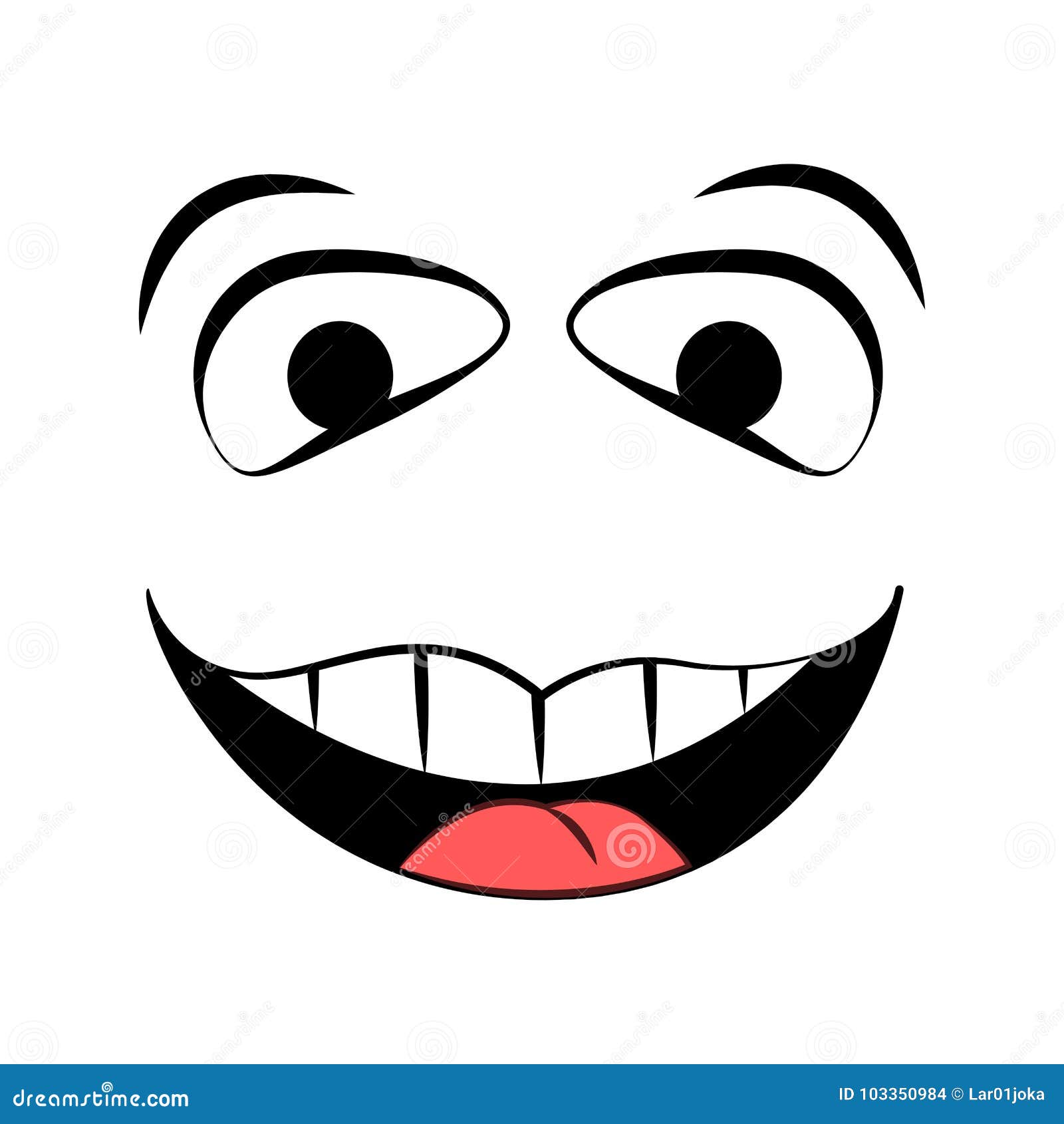 Abstract happy expression stock vector. Illustration of expression ...