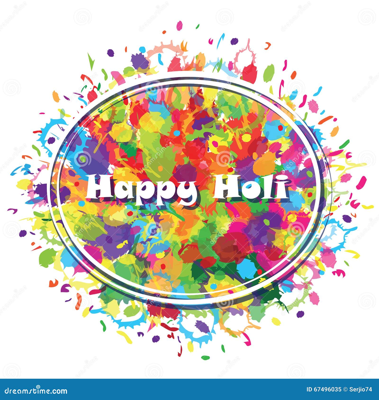 Abstract for Happy Holi Colourful Background. Stock Vector ...