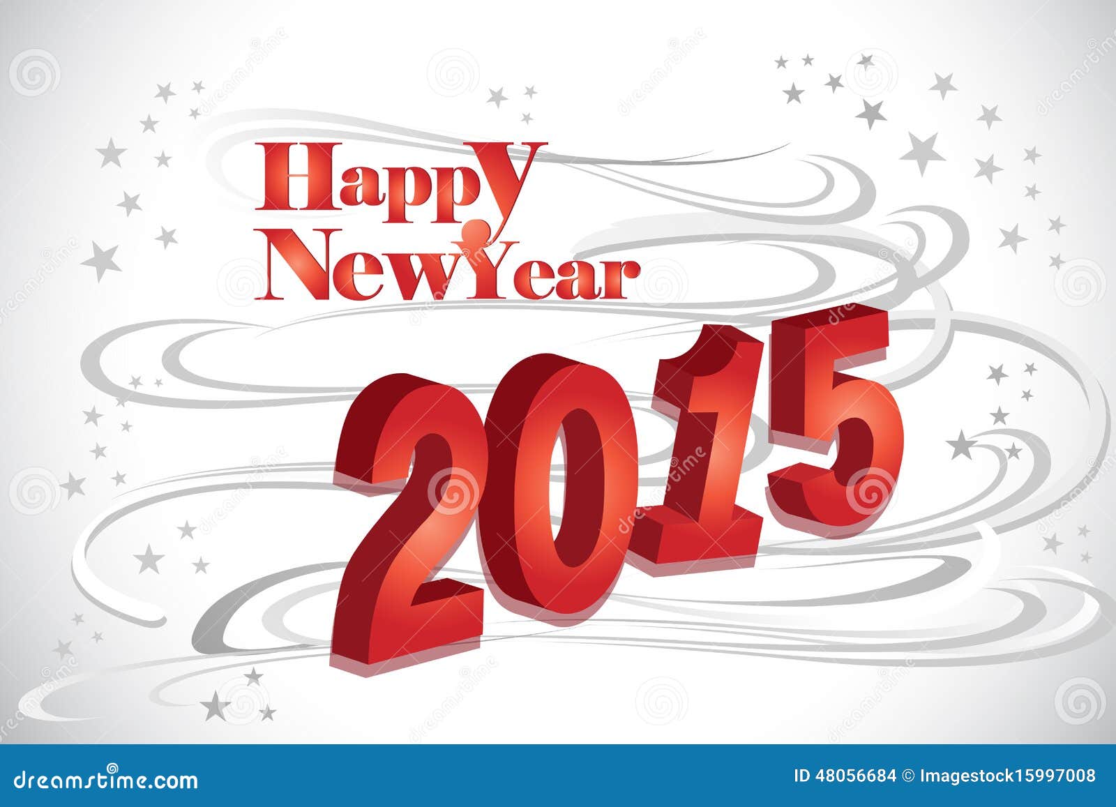 2015 Abstract Happy New Year Background With Numbers Eps10