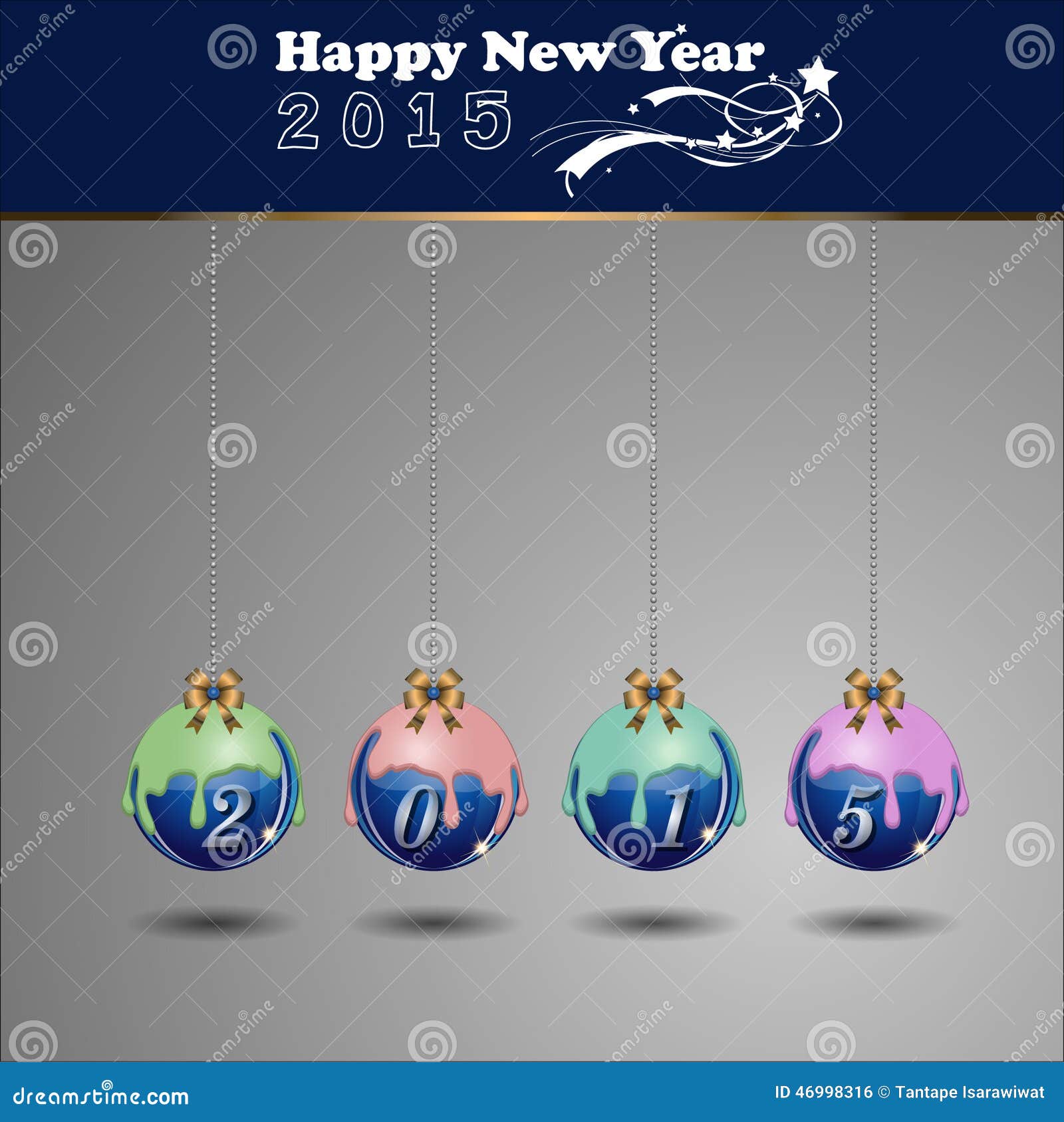 Abstract Of Happy New Year 2015 Stock Vector Illustration Of Date