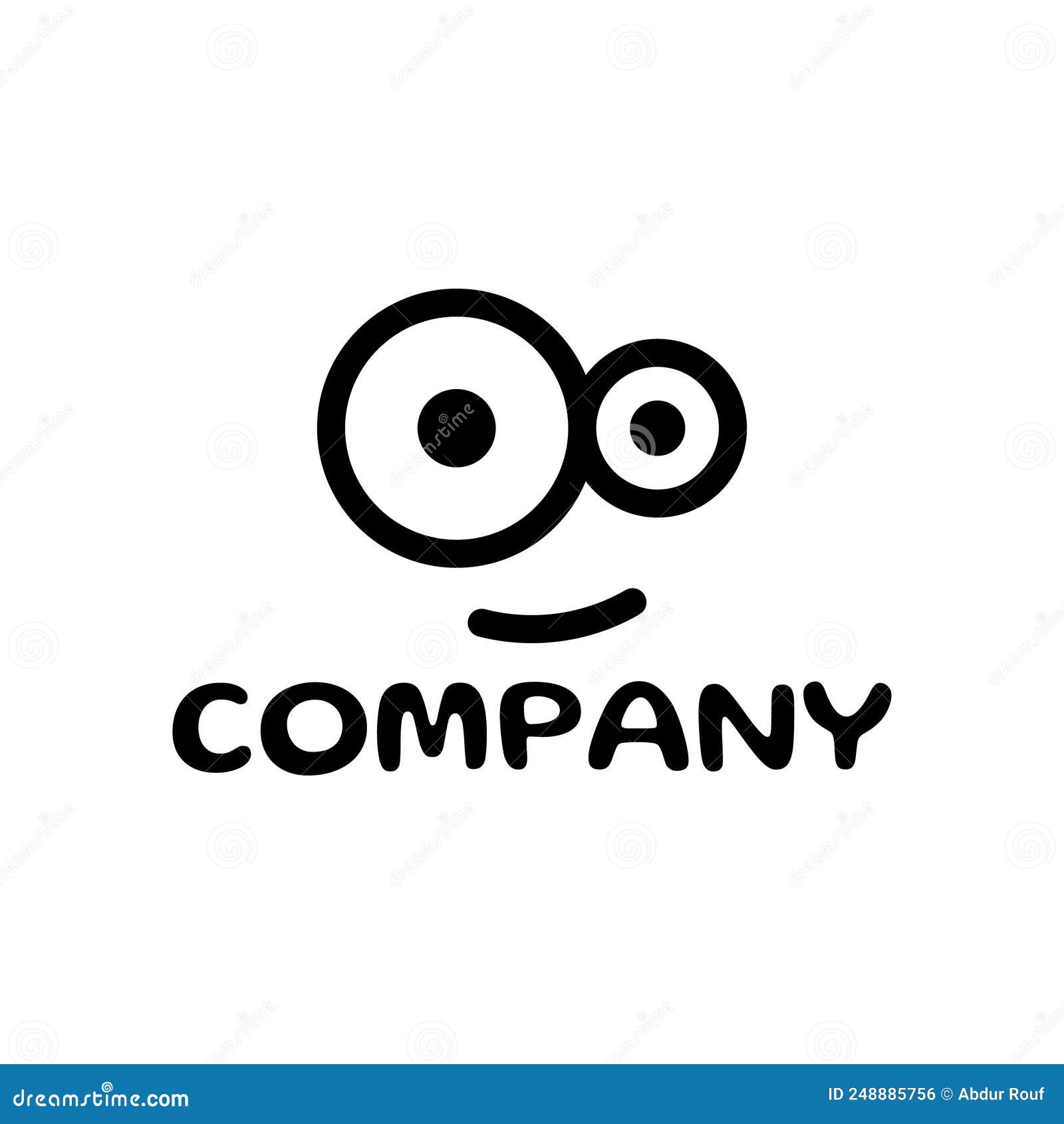 Abstract Happy Smile Logo Design Stock Vector - Illustration of ...