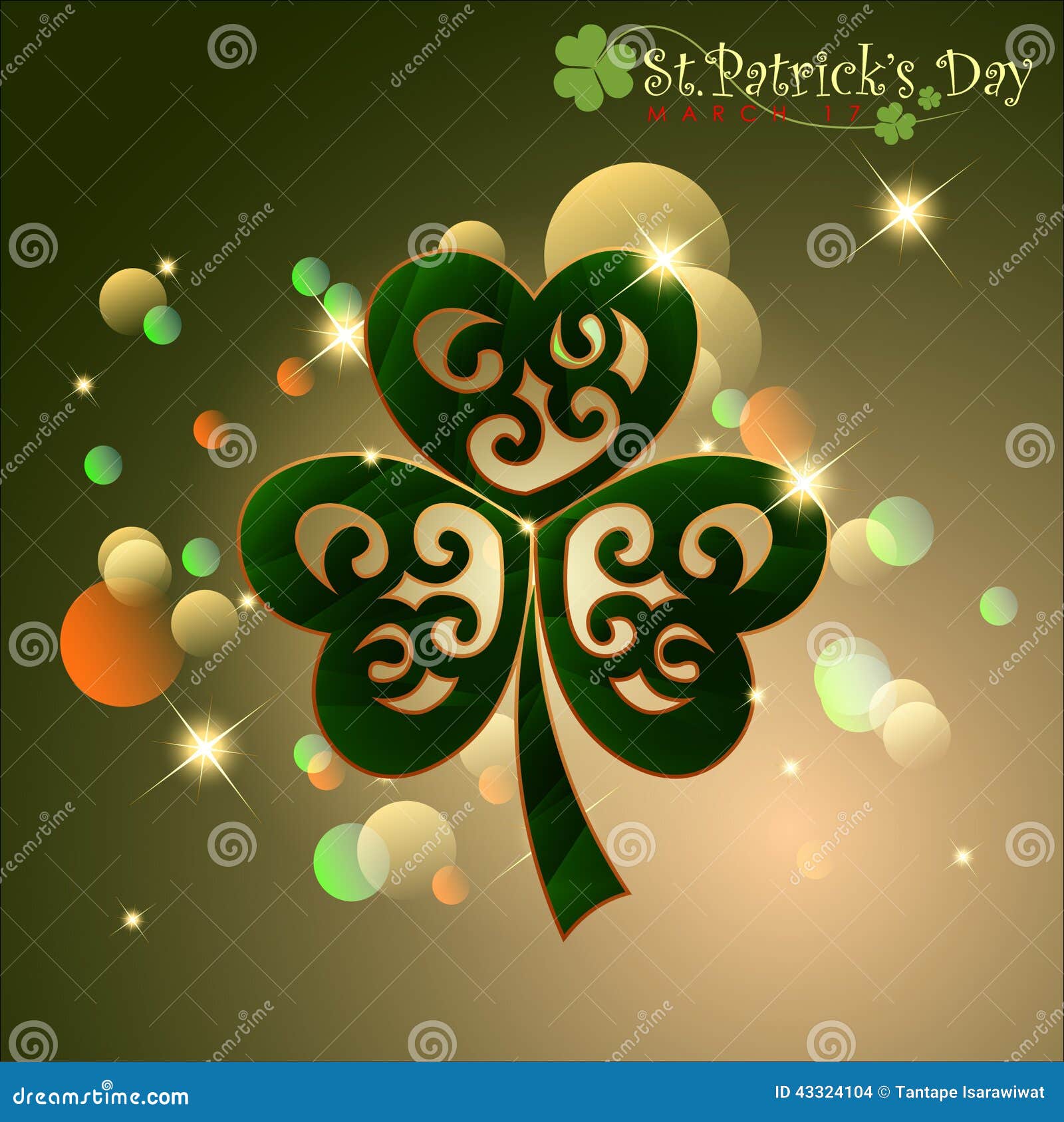 Abstract Happy St.Patrick Day. Stock Vector - Illustration of abstract ...