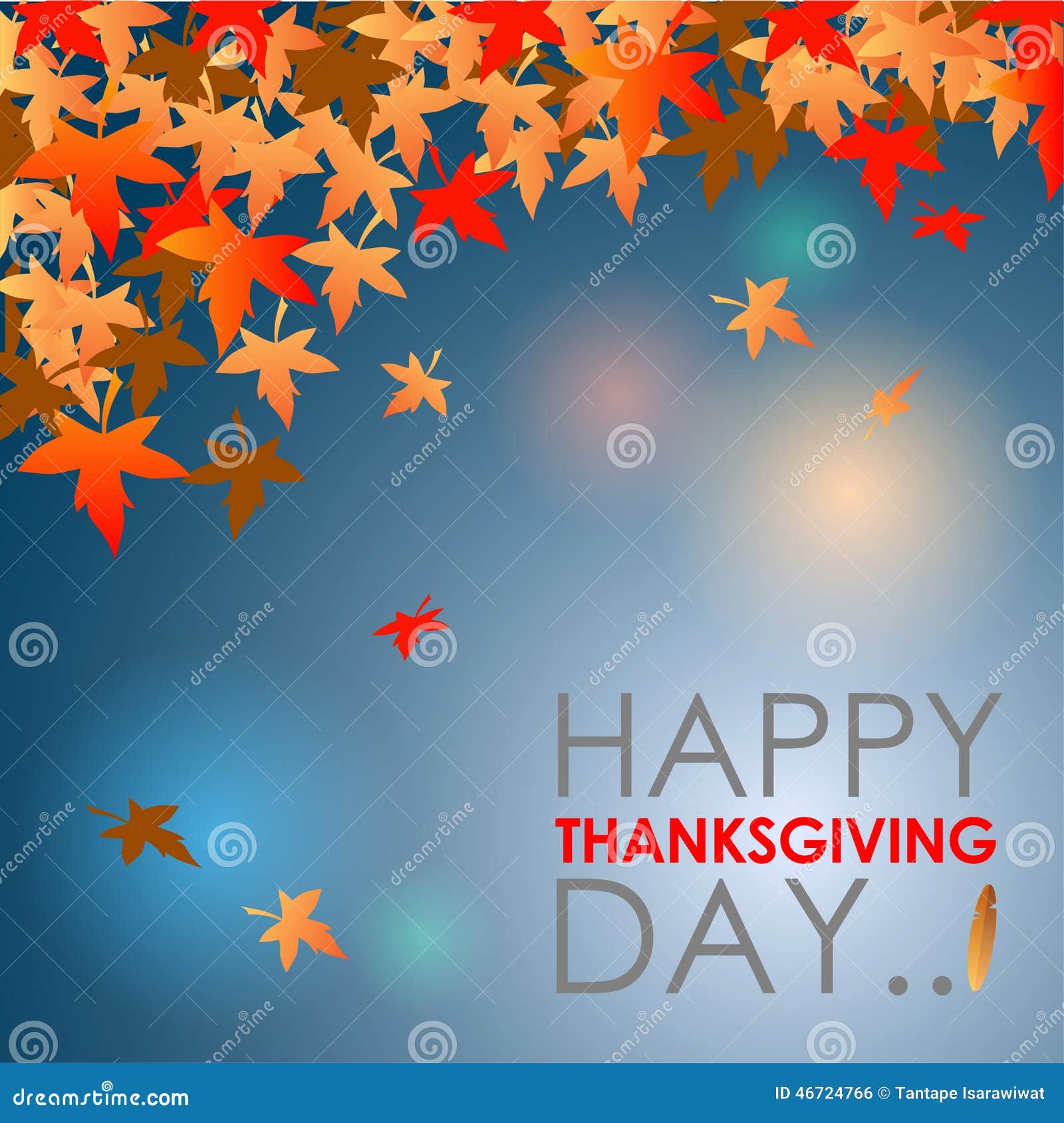 Abstract of Happy Thanksgiving Day. Stock Vector - Illustration of fall ...