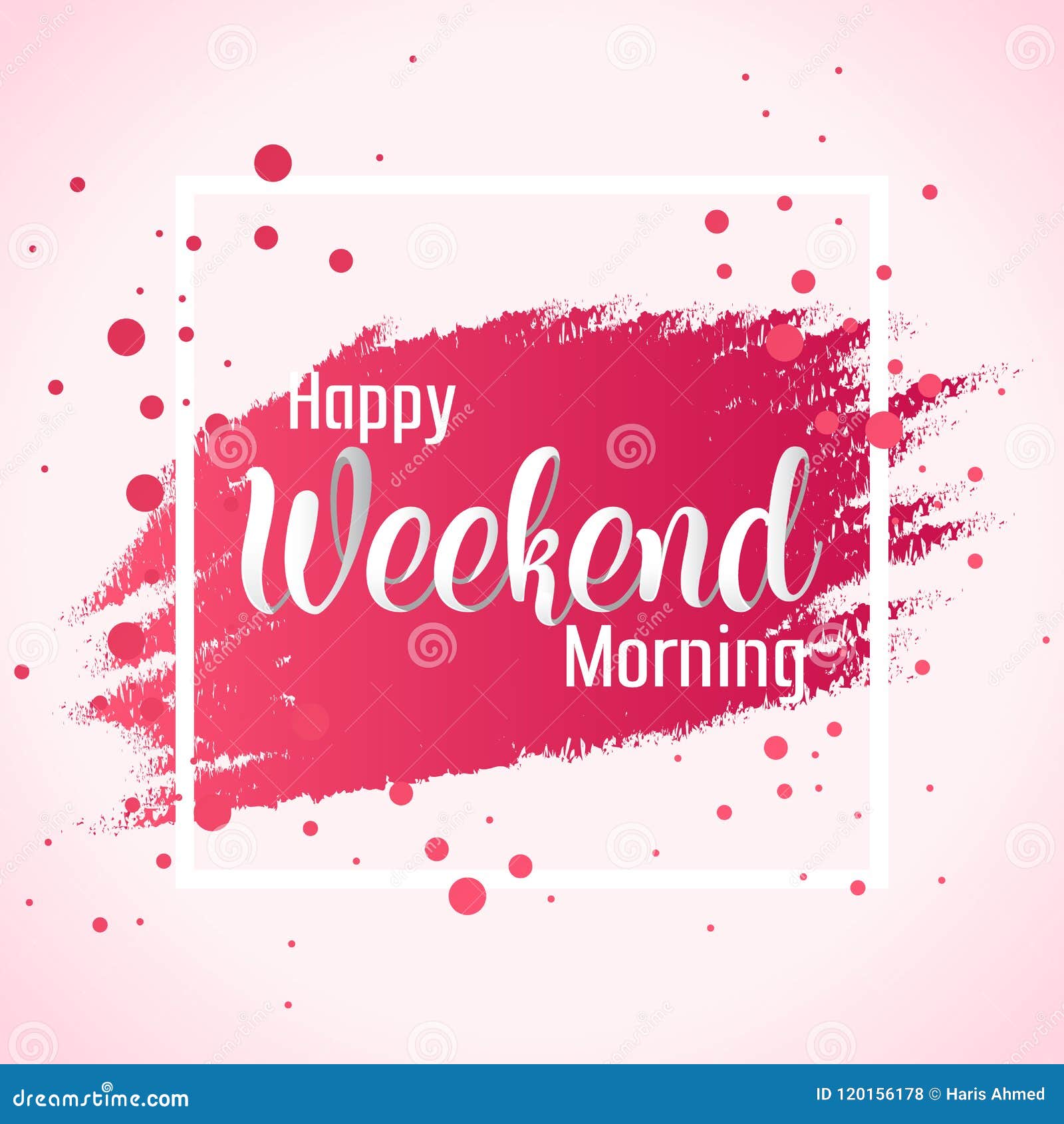 Abstract Happy Weekend Morning Background Illustration Vector Concept ...