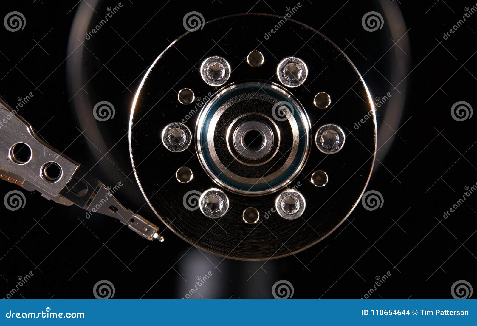 An Abstract of a Hard Drive Stock Photo - Image of abstract, hard ...