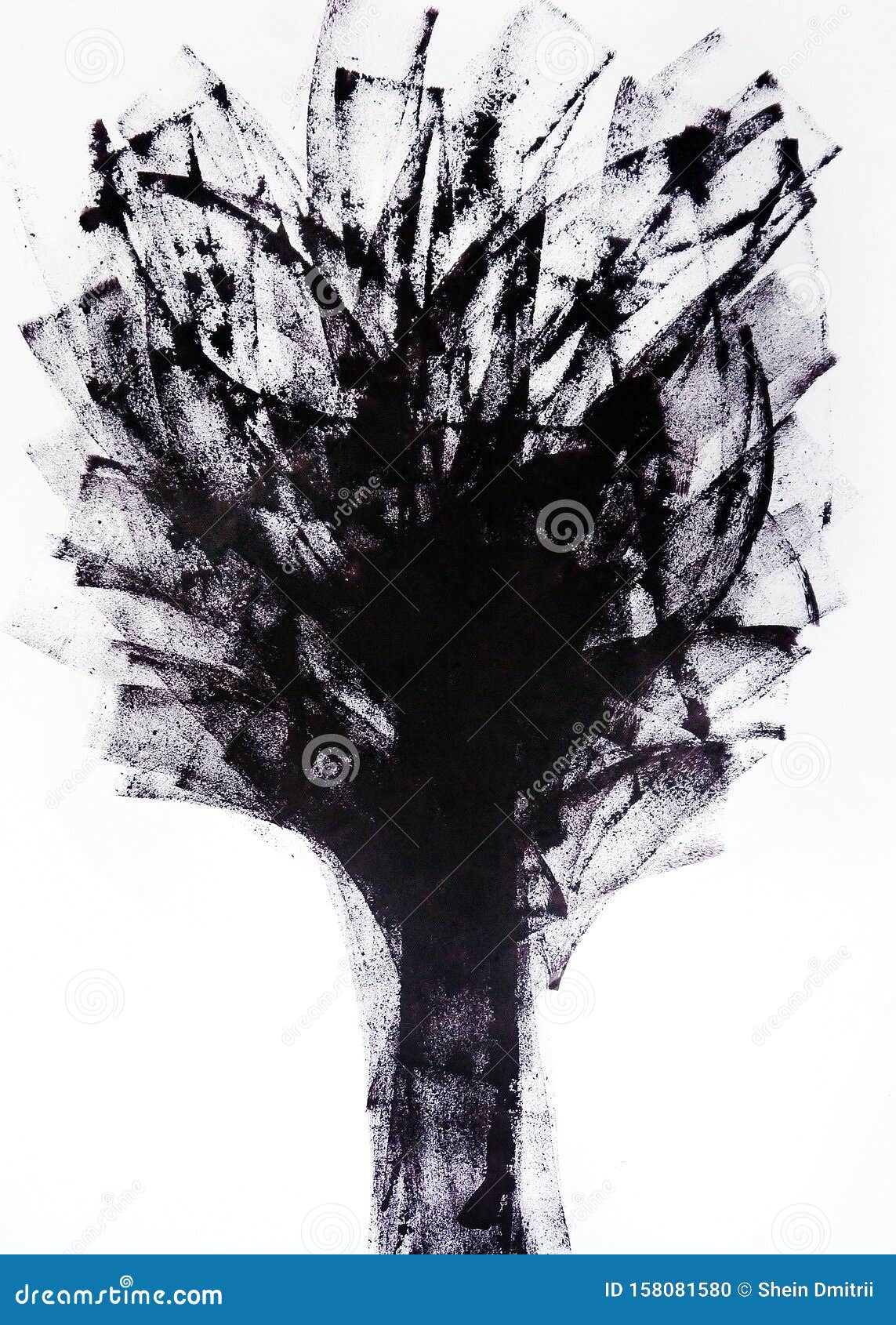 Abstract Harmony of Movement of Tree Branches in the Wind Stock ...