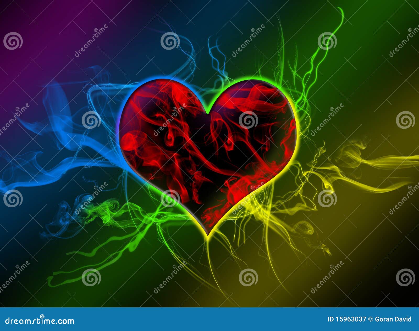 Abstract hart stock illustratie. Illustration of elektriciteit - 15963037