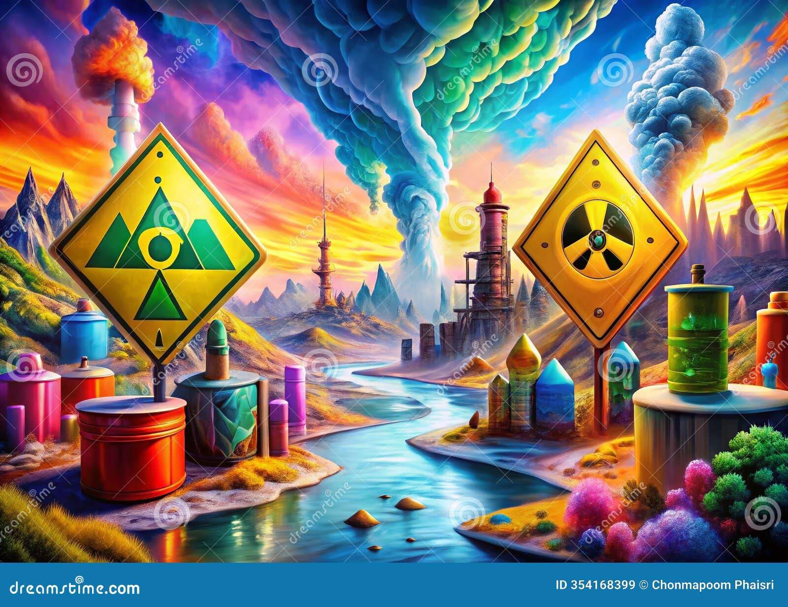 Abstract Hazardous Materials Safety Labels A Visual Exploration Of ...