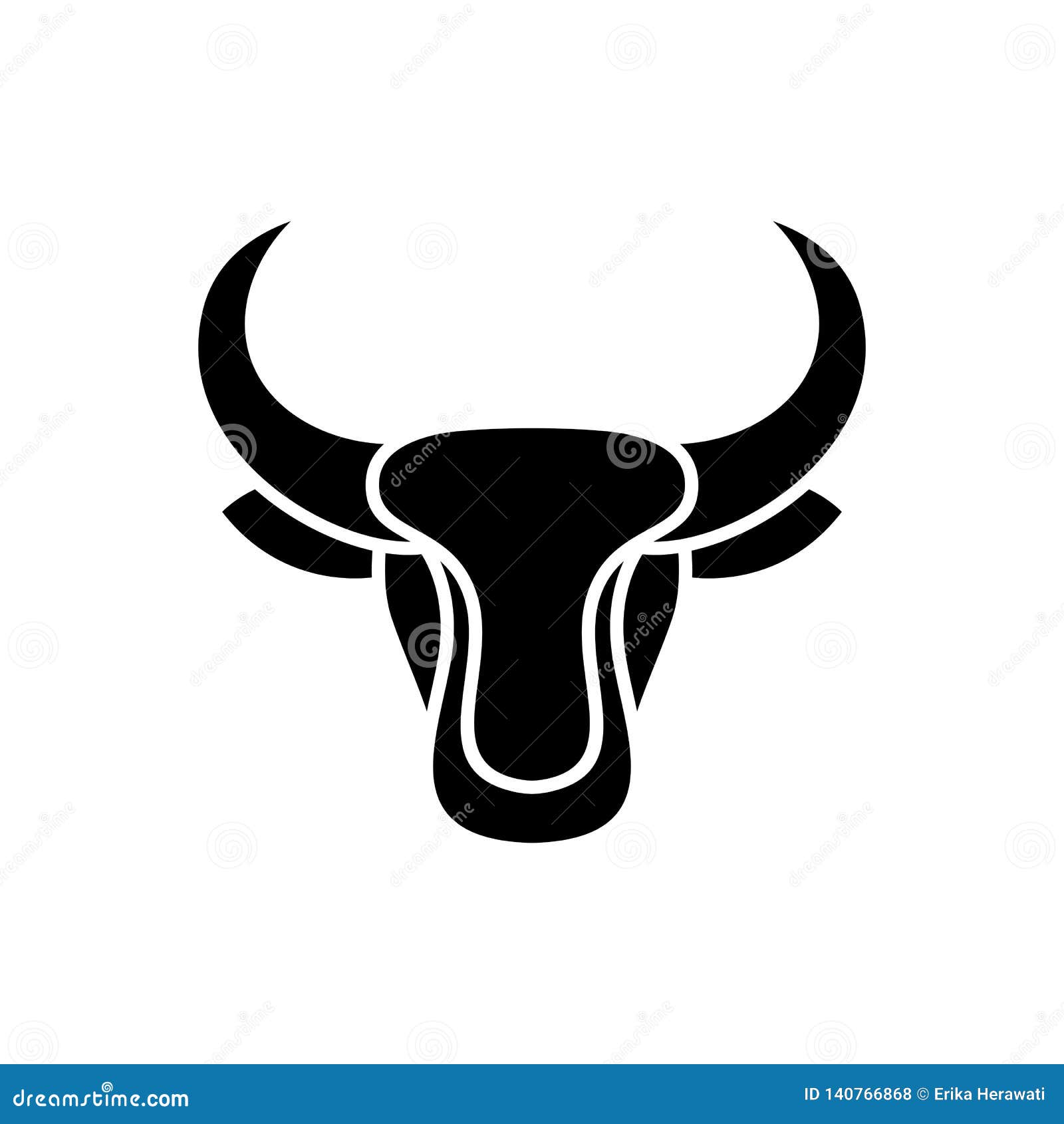 Abstract Head Bull Design Illustration Vector Template Stock Vector ...