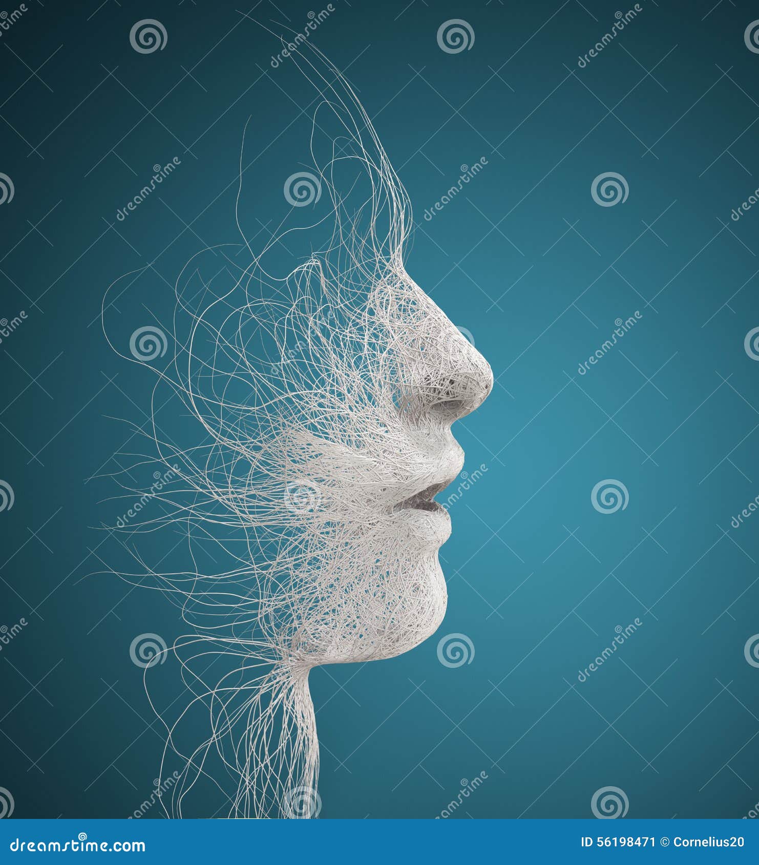 Abstract head stock illustration. Illustration of face - 56198471