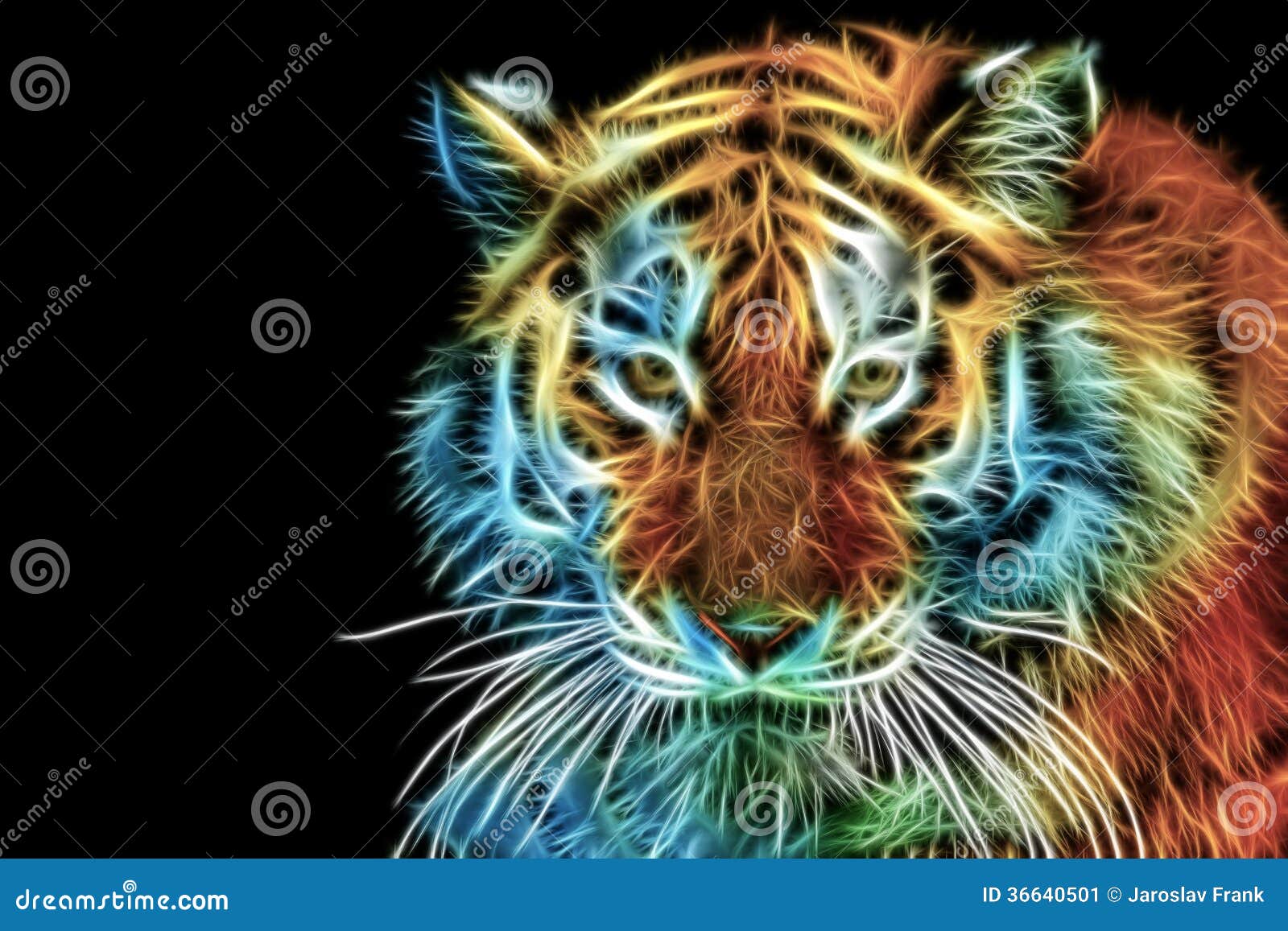 Abstract Head of the Tiger stock image. Image of pattern - 36640501