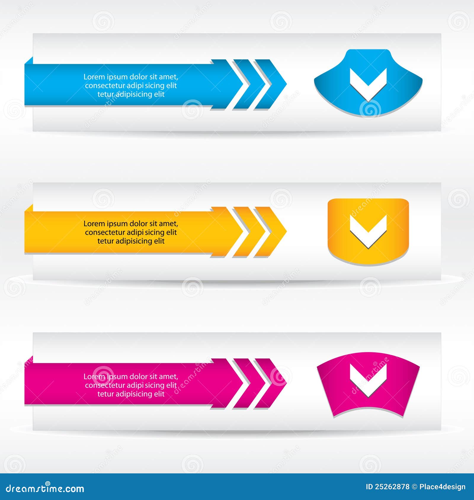 Abstract header banner set stock vector. Illustration of header - 25262878