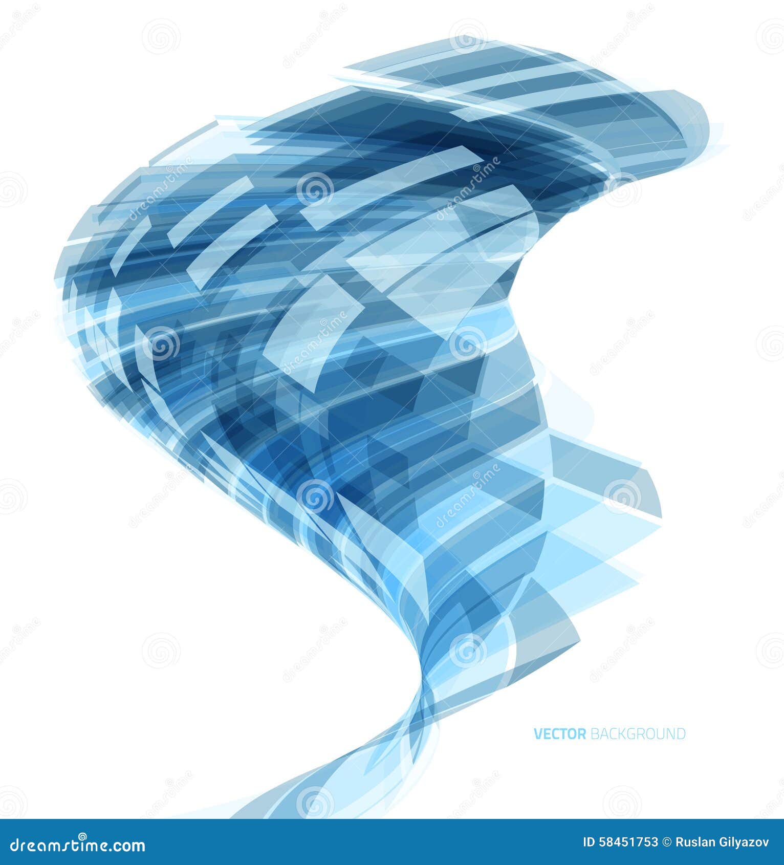 Abstract header blue wave stock vector. Illustration of geometric ...