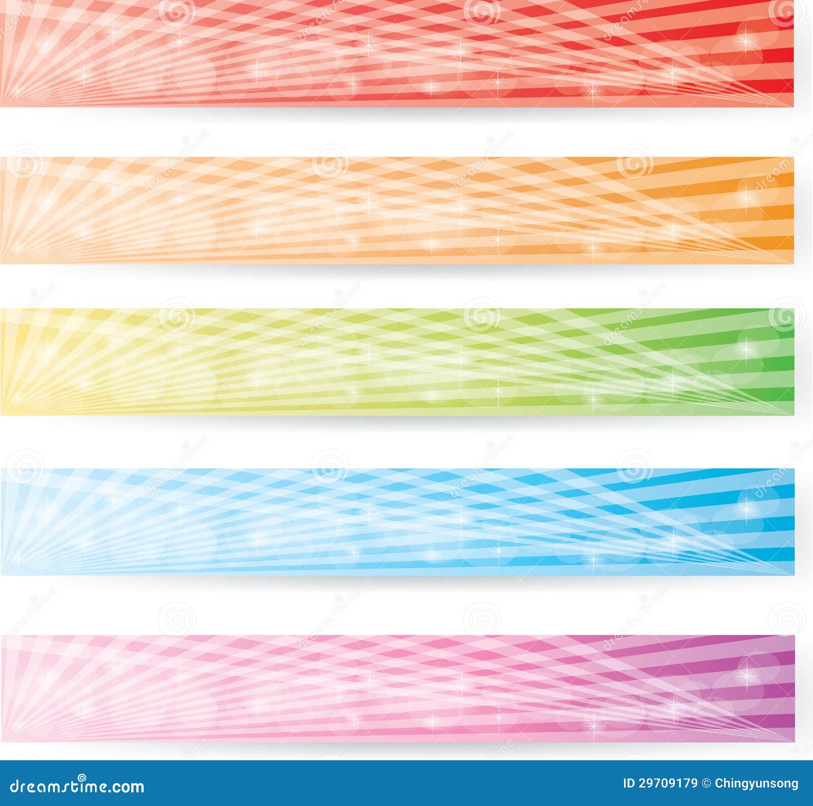 Abstract Header Colorful Lined Design Stock Vector - Illustration of ...