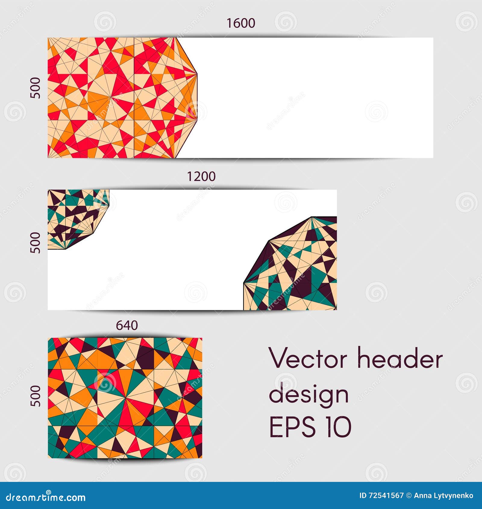Abstract header design stock illustration. Illustration of form - 72541567