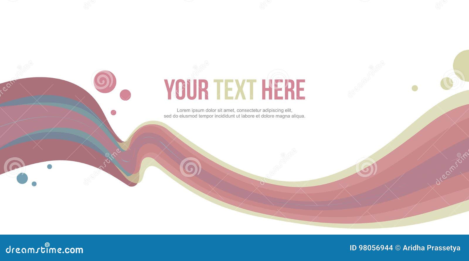 Abstract Header Wave Design Collection Stock Vector - Illustration of ...
