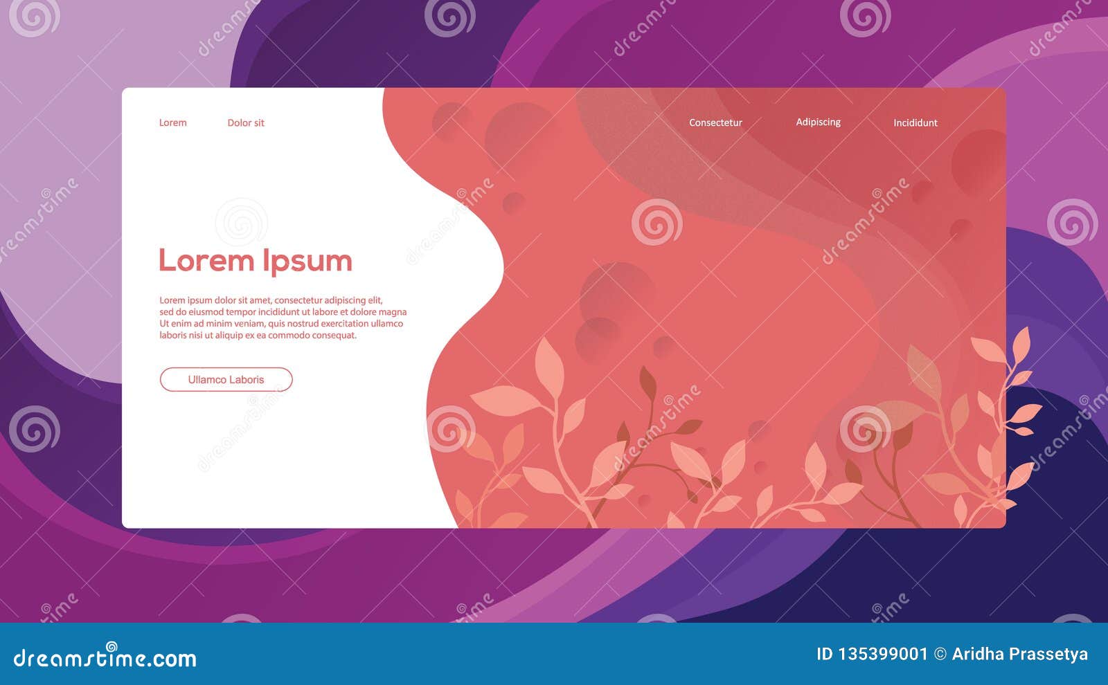 Abstract Header Website or Brochure with Lorem Ipsum Stock Vector ...
