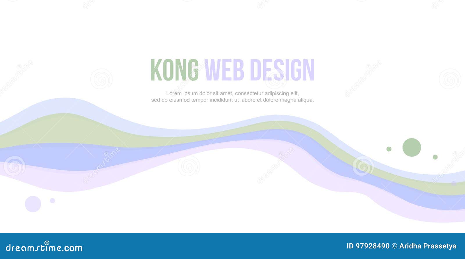Abstract Header Website Bubble and Wave Design Stock Vector ...