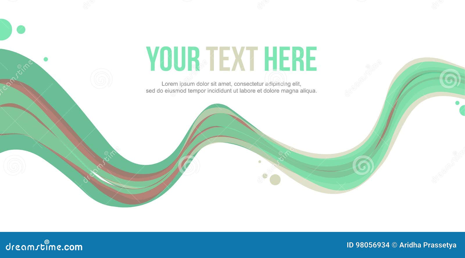 Abstract Header Website Wave Design Collection Stock Vector ...