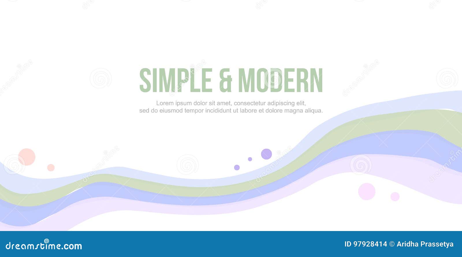 Abstract Header Website Wave on White Background Stock Vector ...