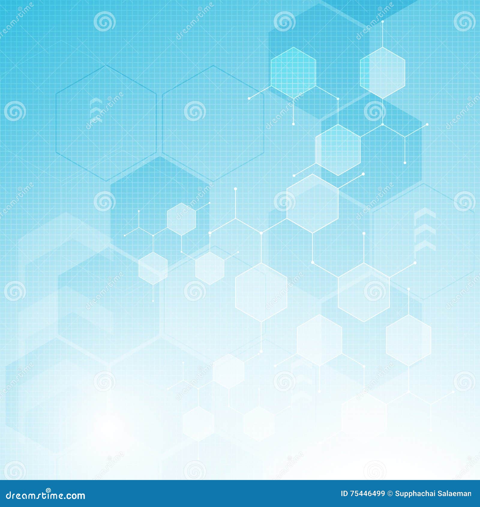 Abstract Health Care Innovation Concept Background Clean Molecular ...