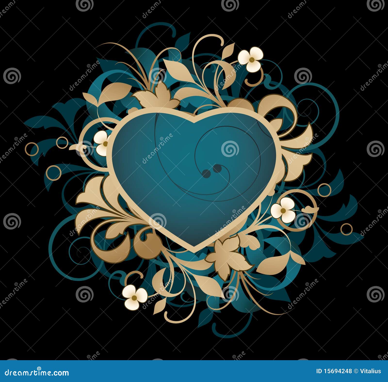 Abstract with heart stock vector. Illustration of graphic - 15694248