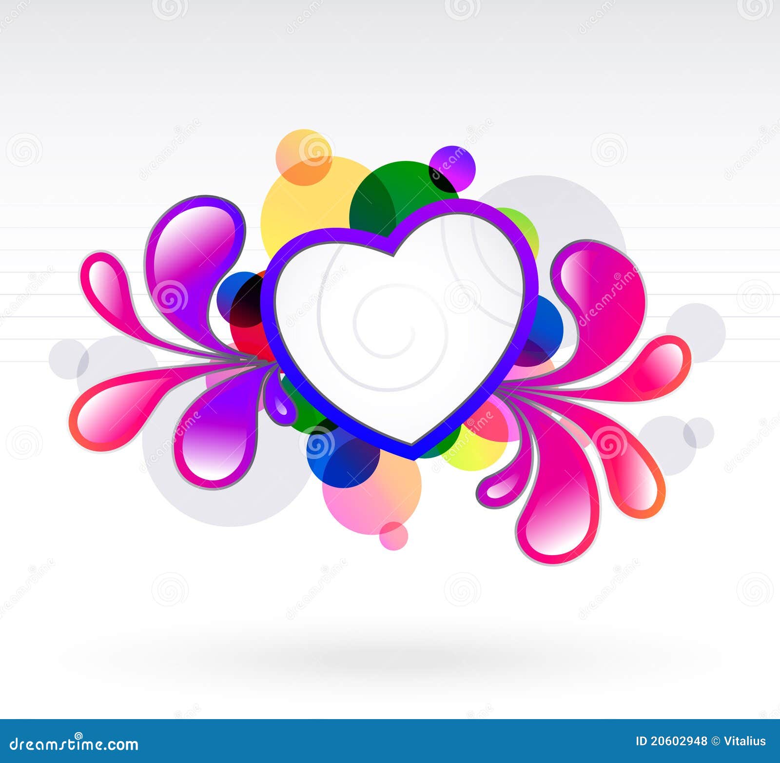 Abstract with heart stock vector. Illustration of clean - 20602948