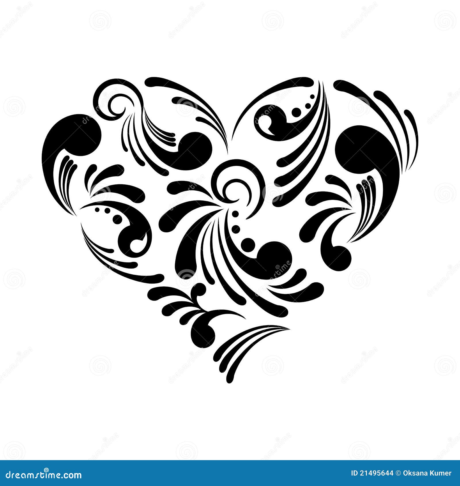 Abstract heart stock vector. Illustration of ornamental - 21495644