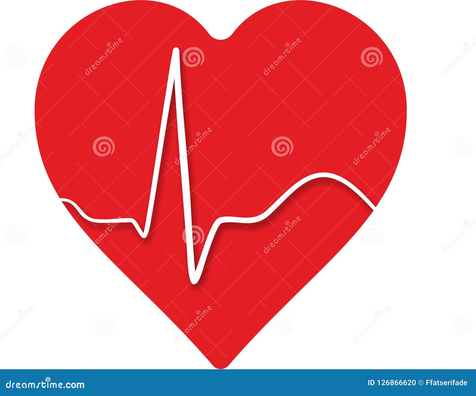 Abstract heart with beat stock illustration. Illustration of beat ...
