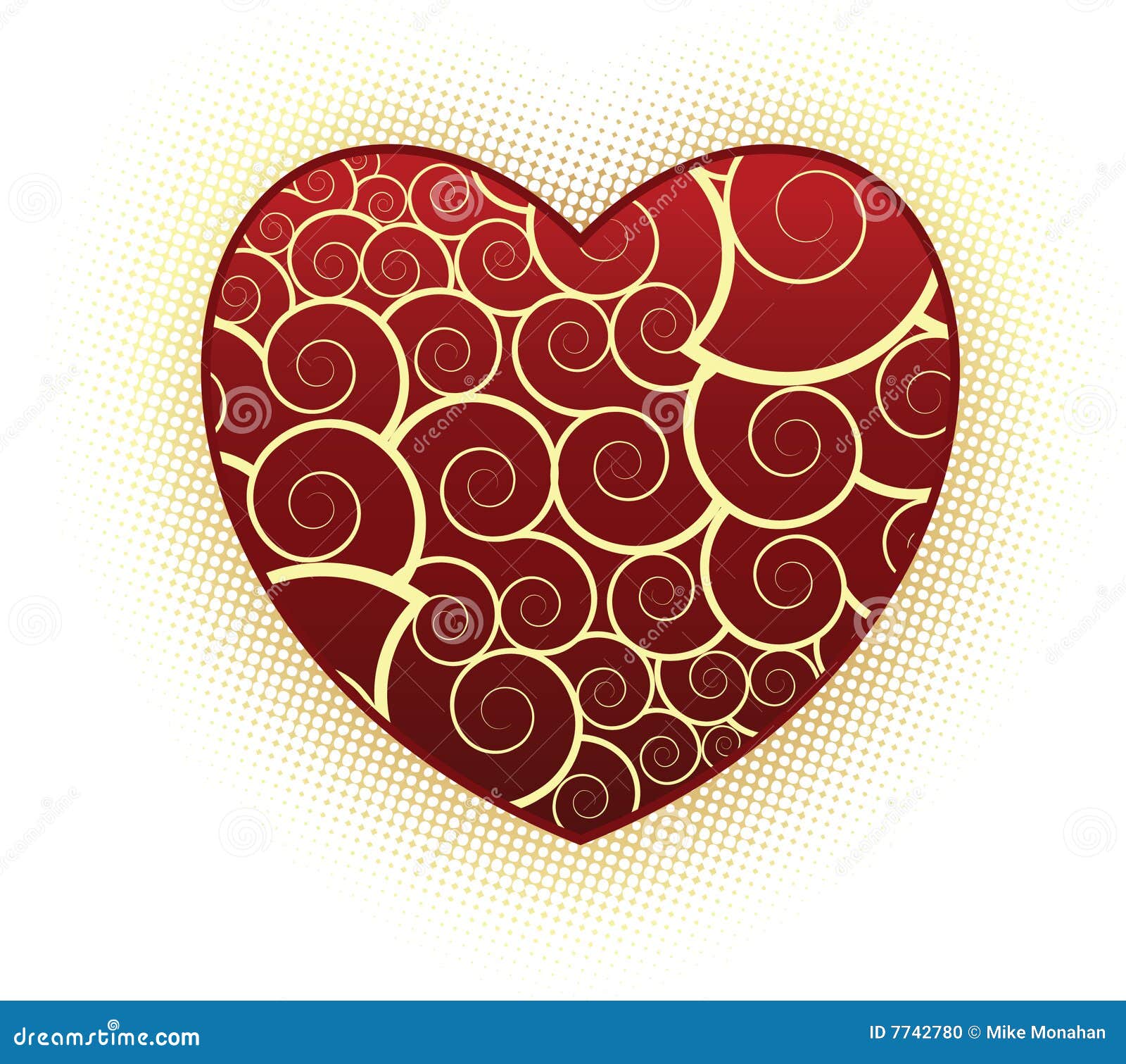 Abstract Heart Design stock vector. Illustration of heart - 7742780