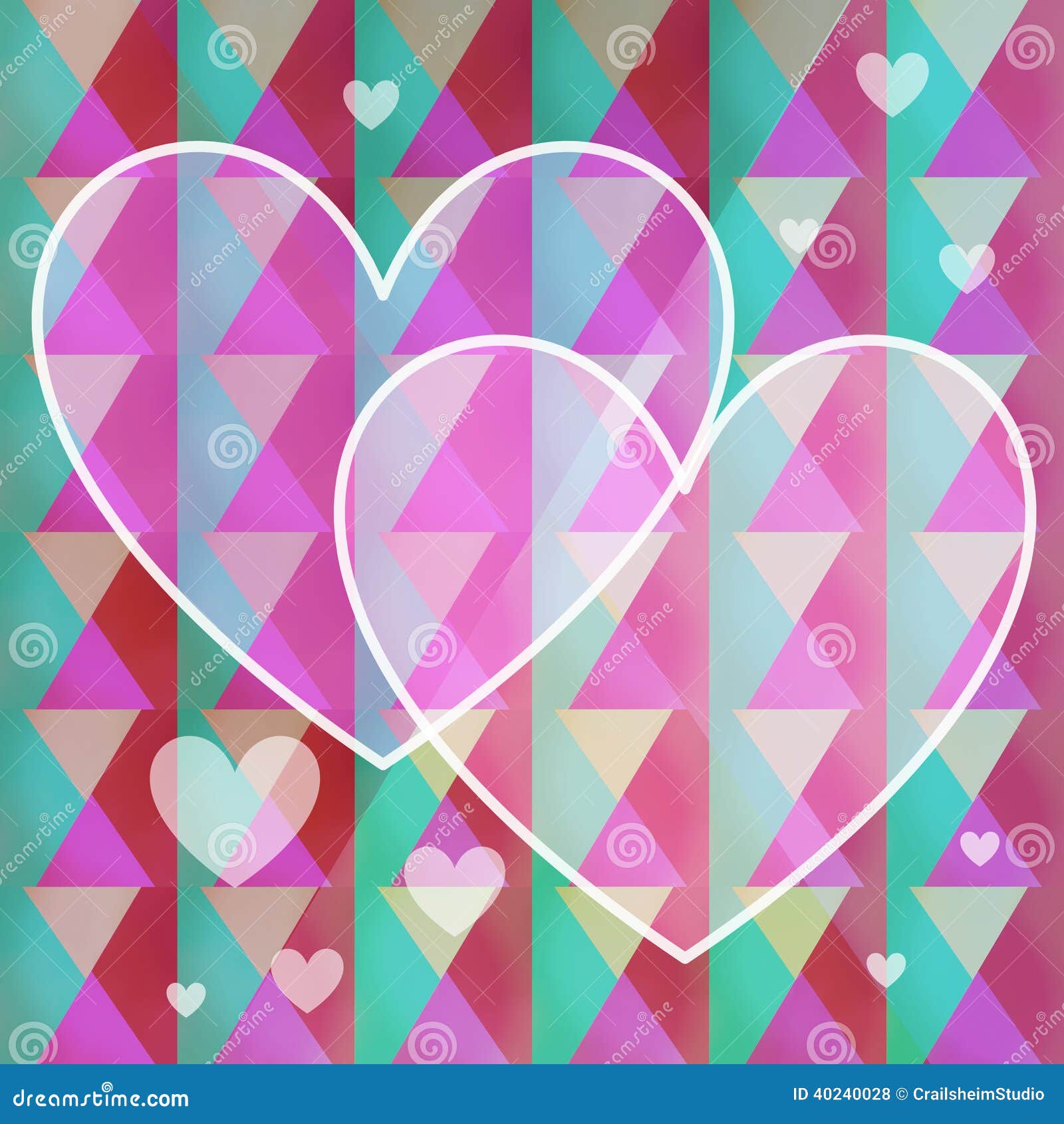 Abstract Heart Design stock illustration. Illustration of color - 40240028