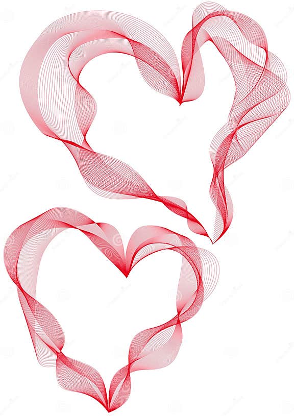 Abstract Heart Designs, Vector Stock Vector - Illustration of lines ...