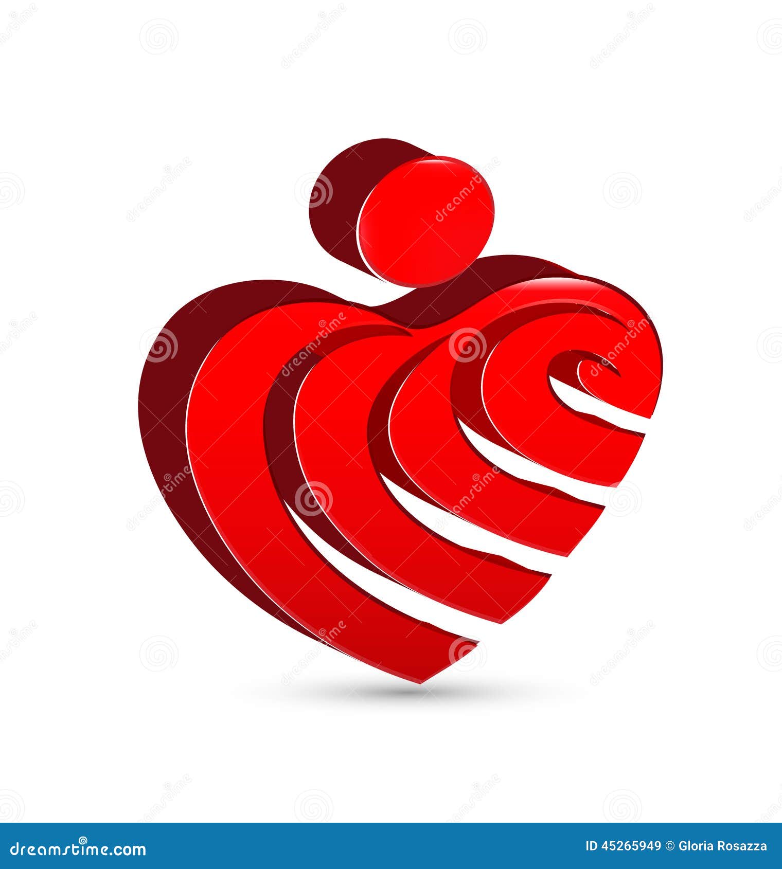 Abstract Heart Figure Design Cartoon Vector | CartoonDealer.com #45265949