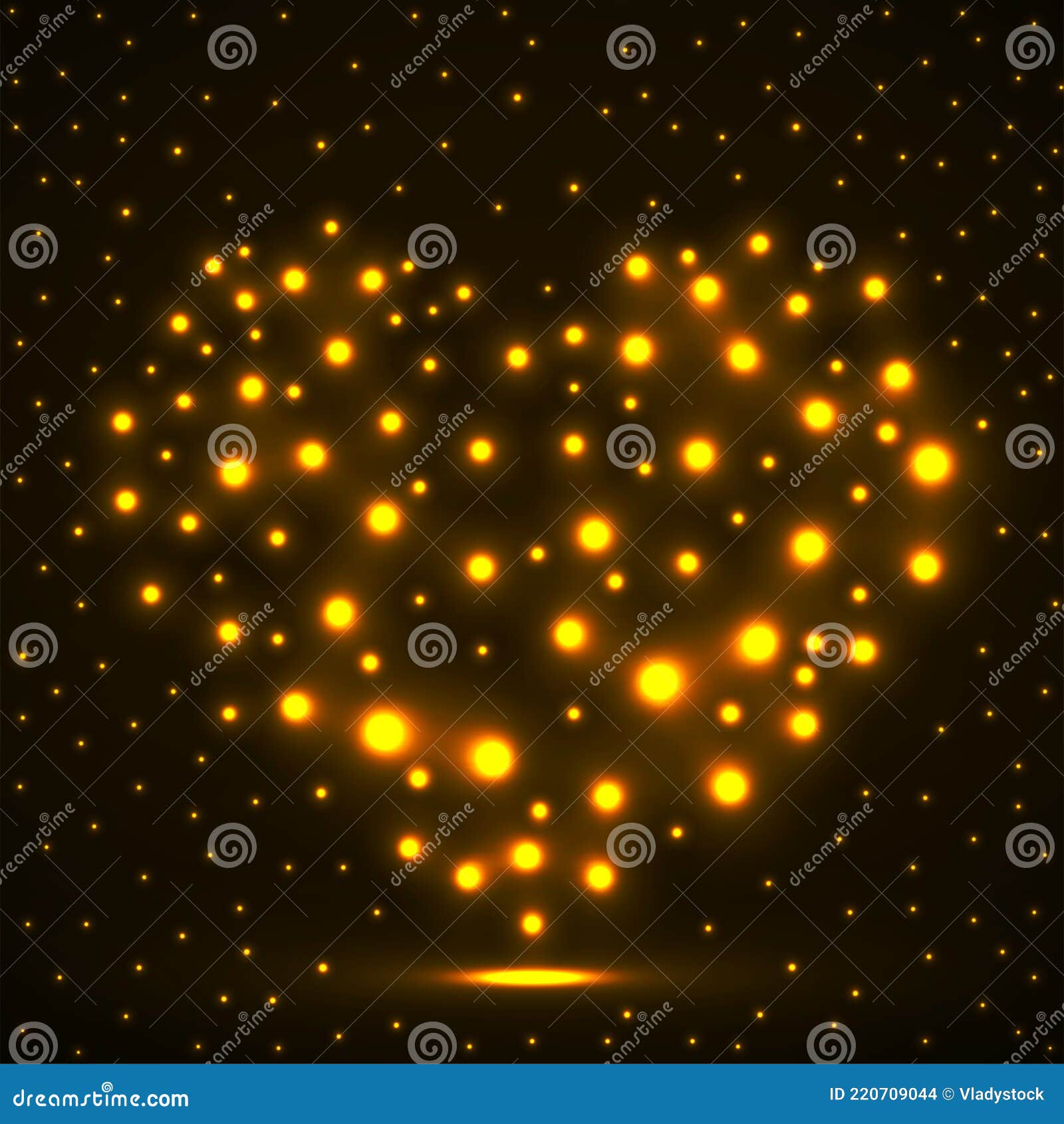 Abstract Heart of Glowing Particles. Neon Heart Stock Vector ...